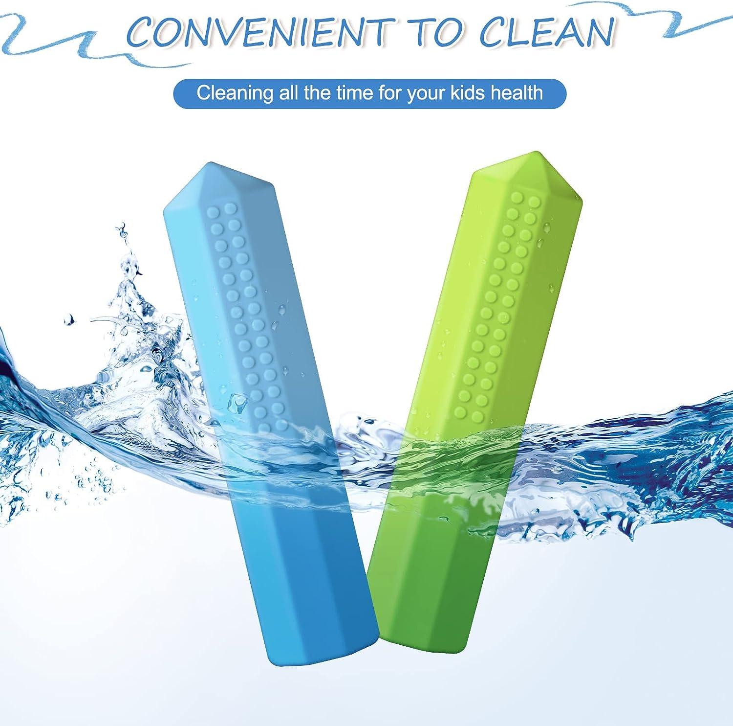 Sensory Chew Pencil Toppers Set - 6 Pieces Autism Chew Toys for Boys ...