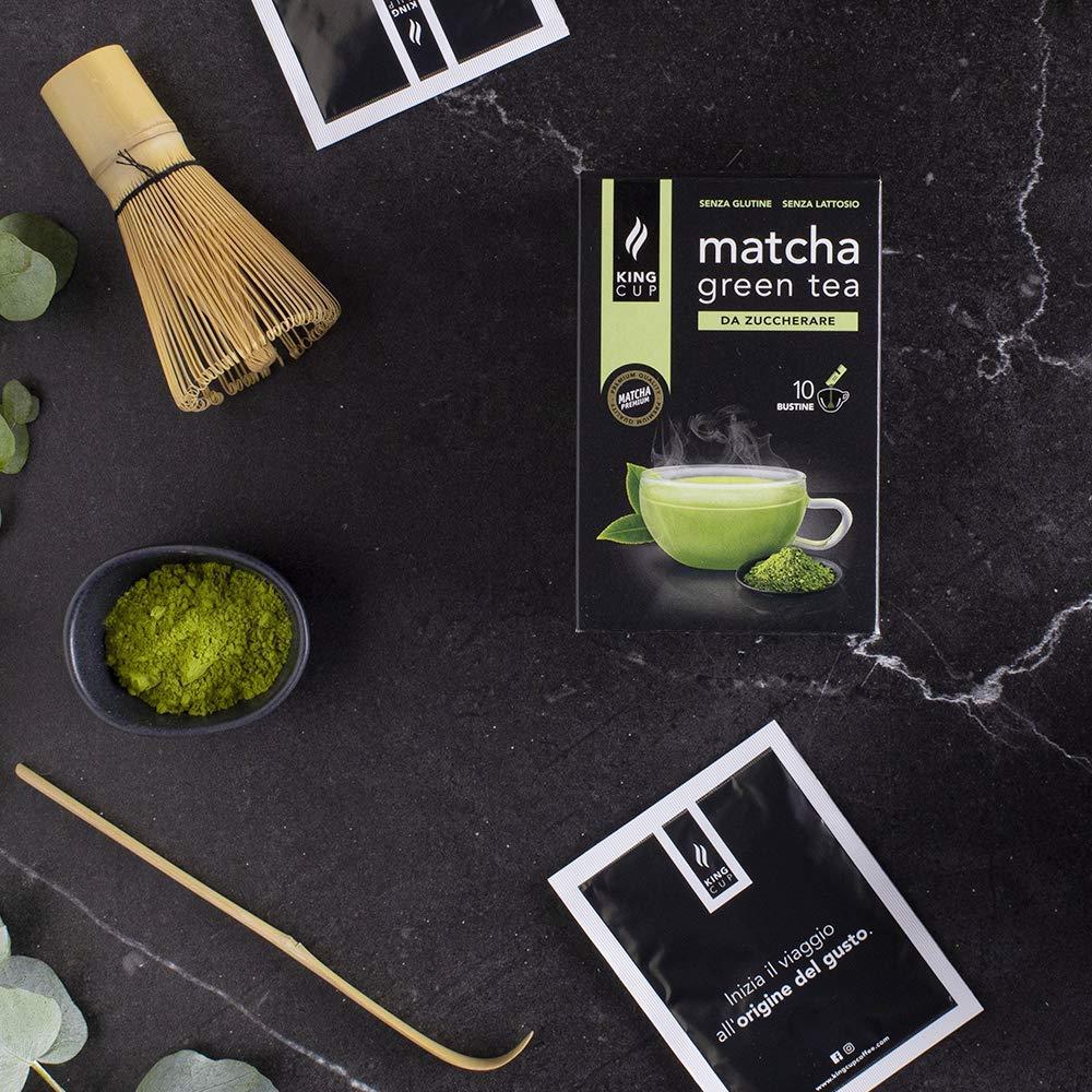 Buy King Cup - 5 Packs of 10 Sugar-Free Matcha Tea Soluble Bags ...