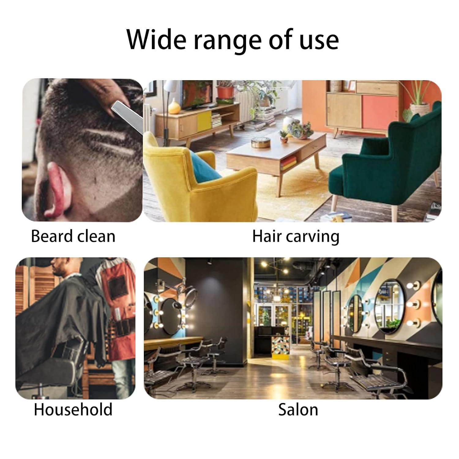 Professional Stainless Steel Straight Edge Barber Razor | Flexible ...