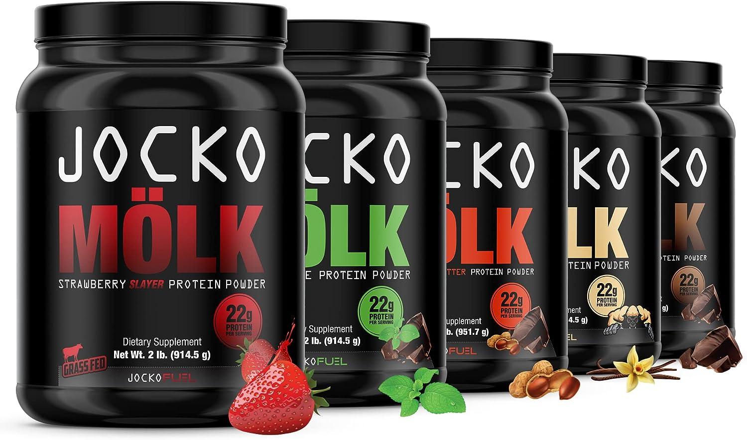 Jocko Milk Whey Protein Powder (Strawberry) - Keto Friendly with ...