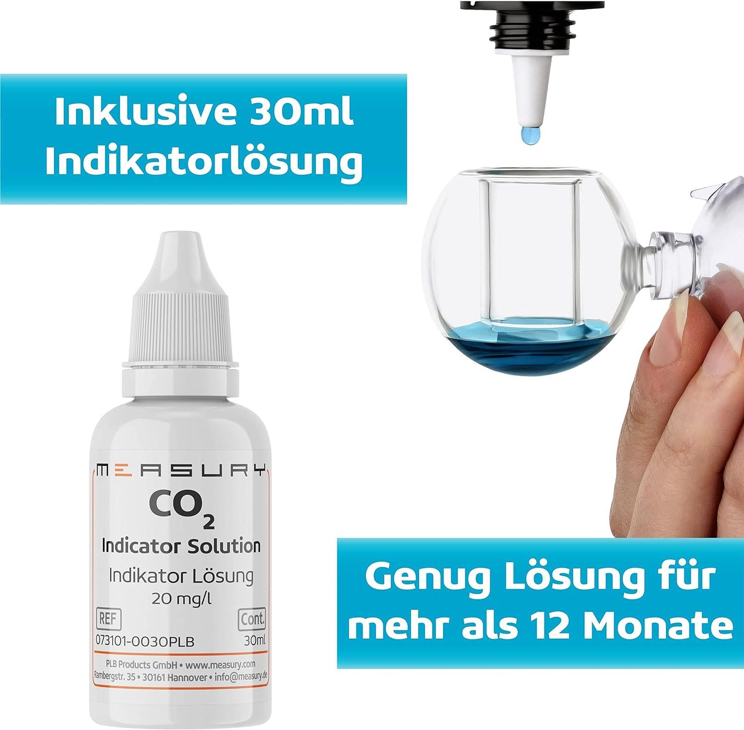 Measury CO2 Continuous Test Aquarium Orb - 30ml Liquid 20 mg/l Drop ...
