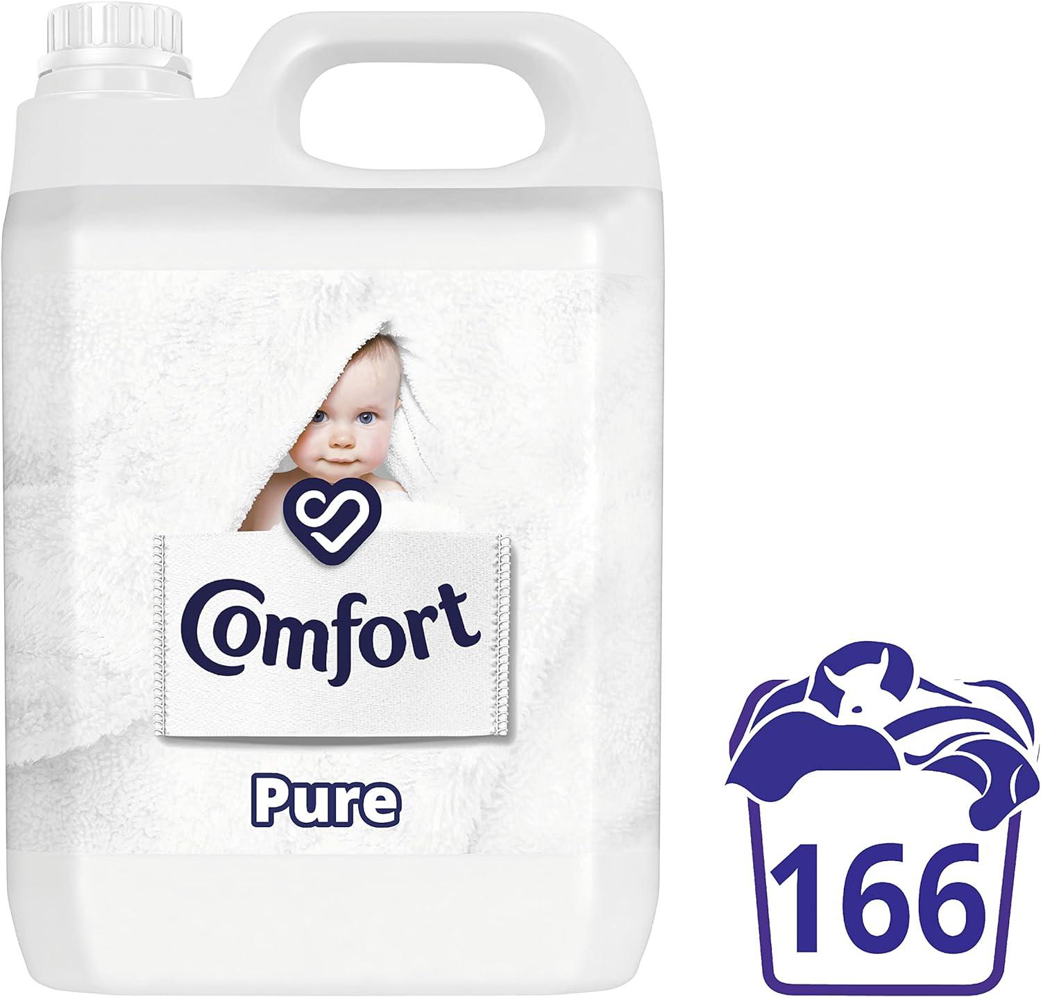 Comfort Pure Sensitive Fabric Conditioner Softener 5L - 166 Washes ...