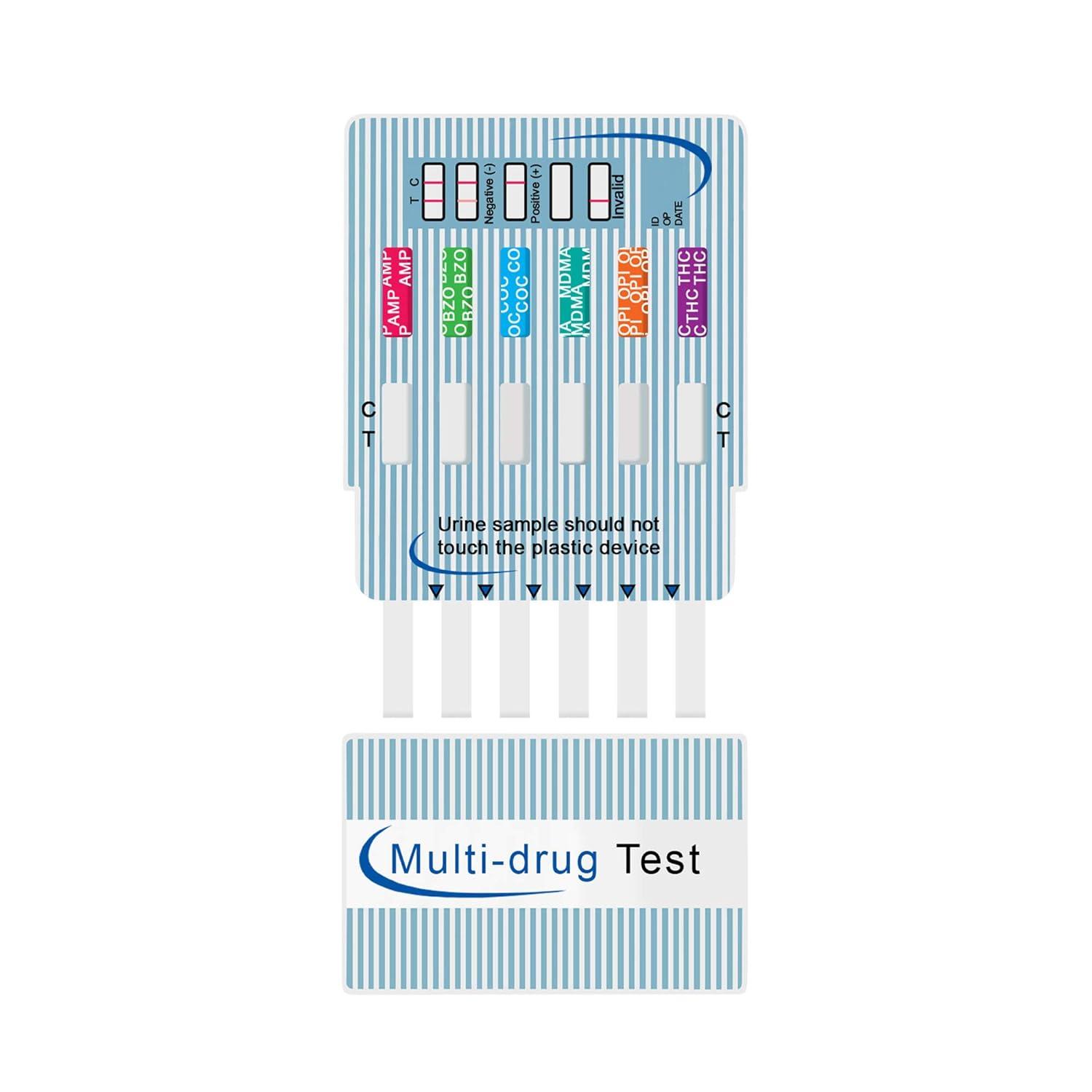 EZ LEVEL 5 Panel Urine Multi Drug Test Kit (3 Count) - Accurate and ...