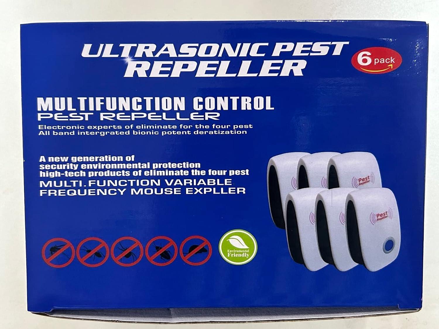 Ultrasound Pest Control - 6 Piece Electronic Mosquito & Insect Defense ...