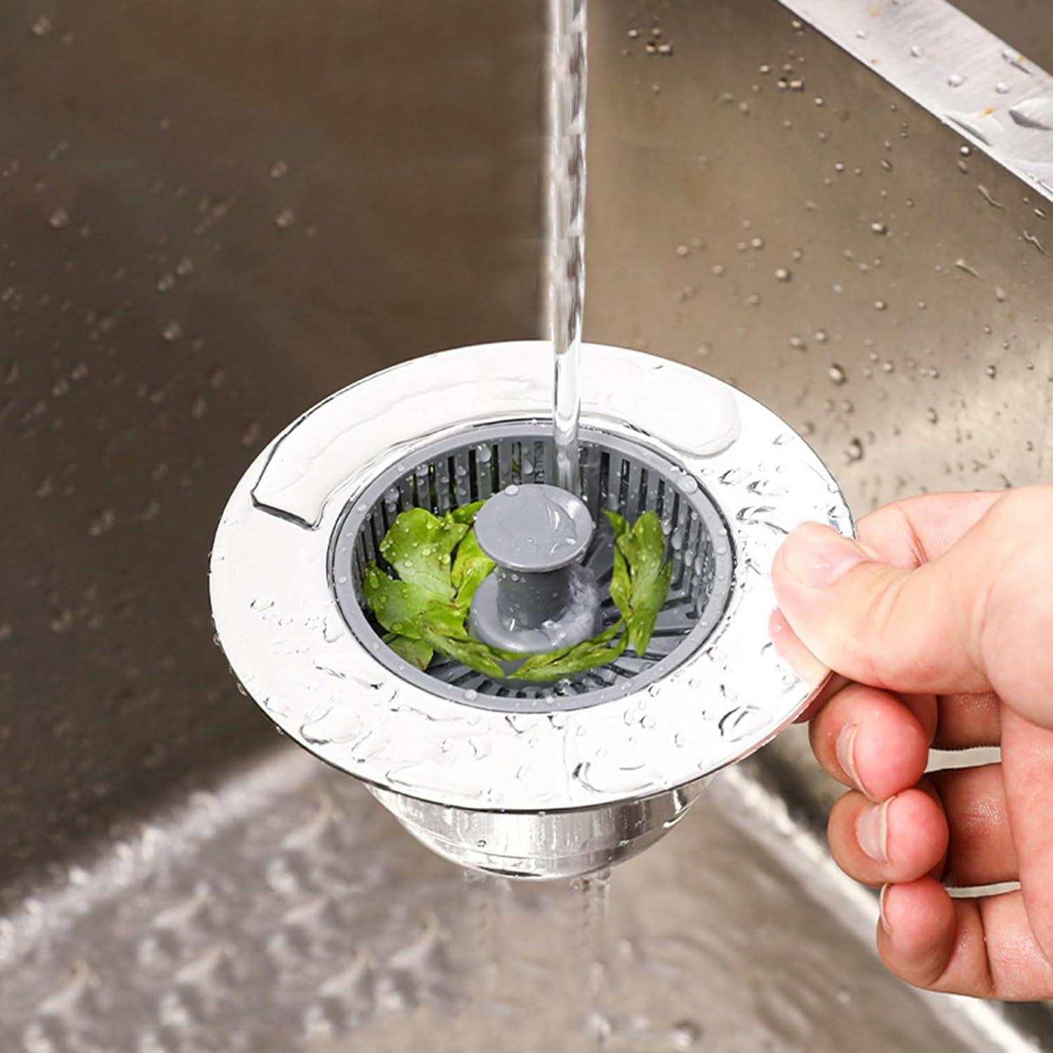 Upgraded Sink Filter Bathroom Shower Hair Filter Catch Drain Cover ...