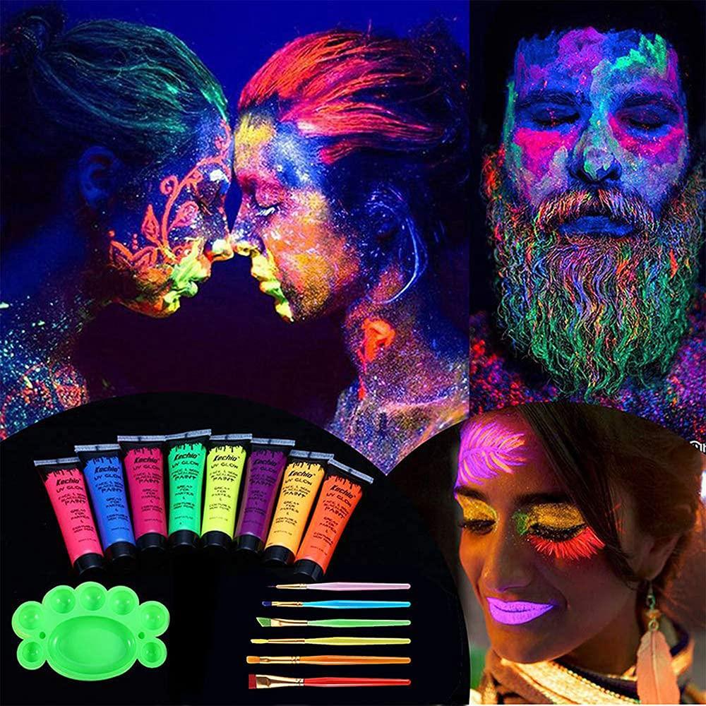 Glow Face Paint Designs