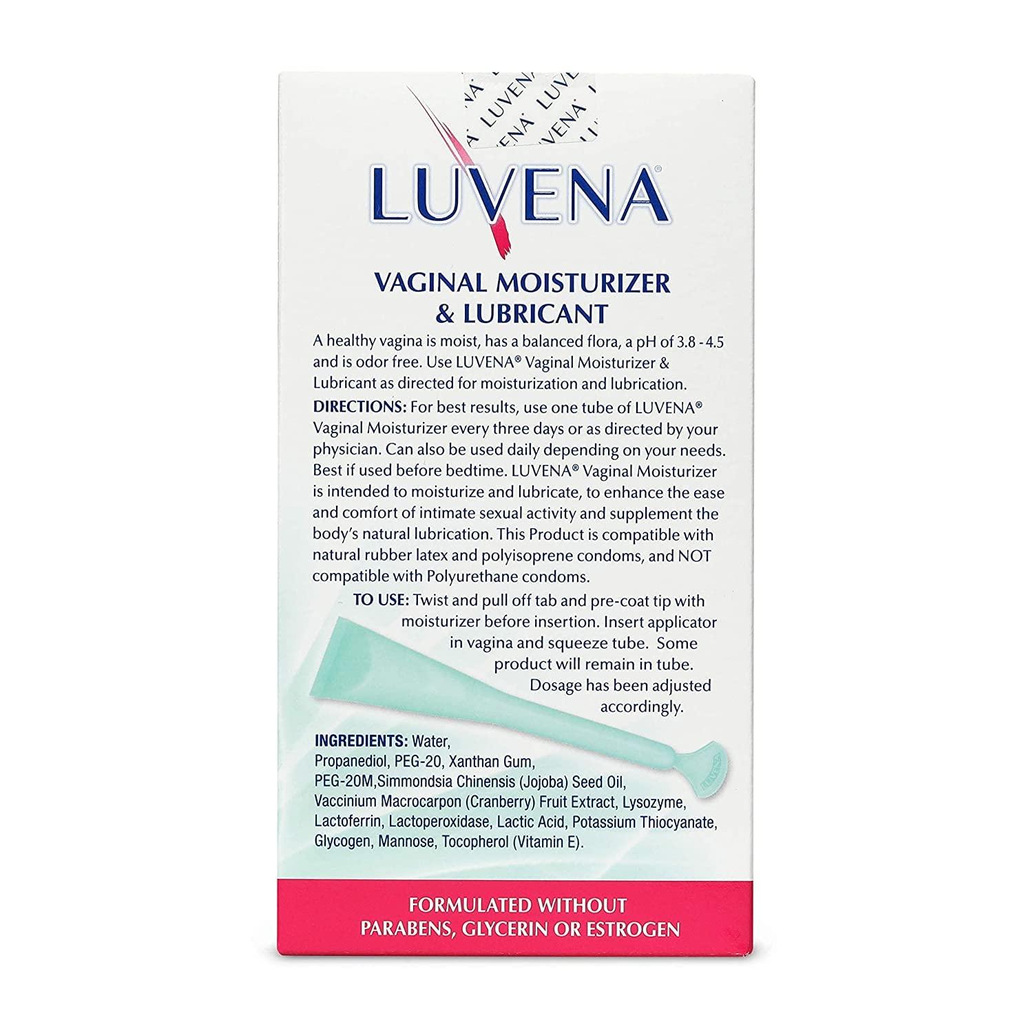 Luvena Vaginal Moisturizer & Menopause Support for Women - 6 Count ...