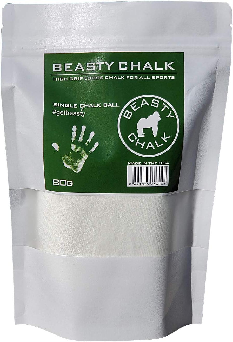 Beasty Chalk Ball 80g - Premium Refillable Gym Chalk for Climbing ...