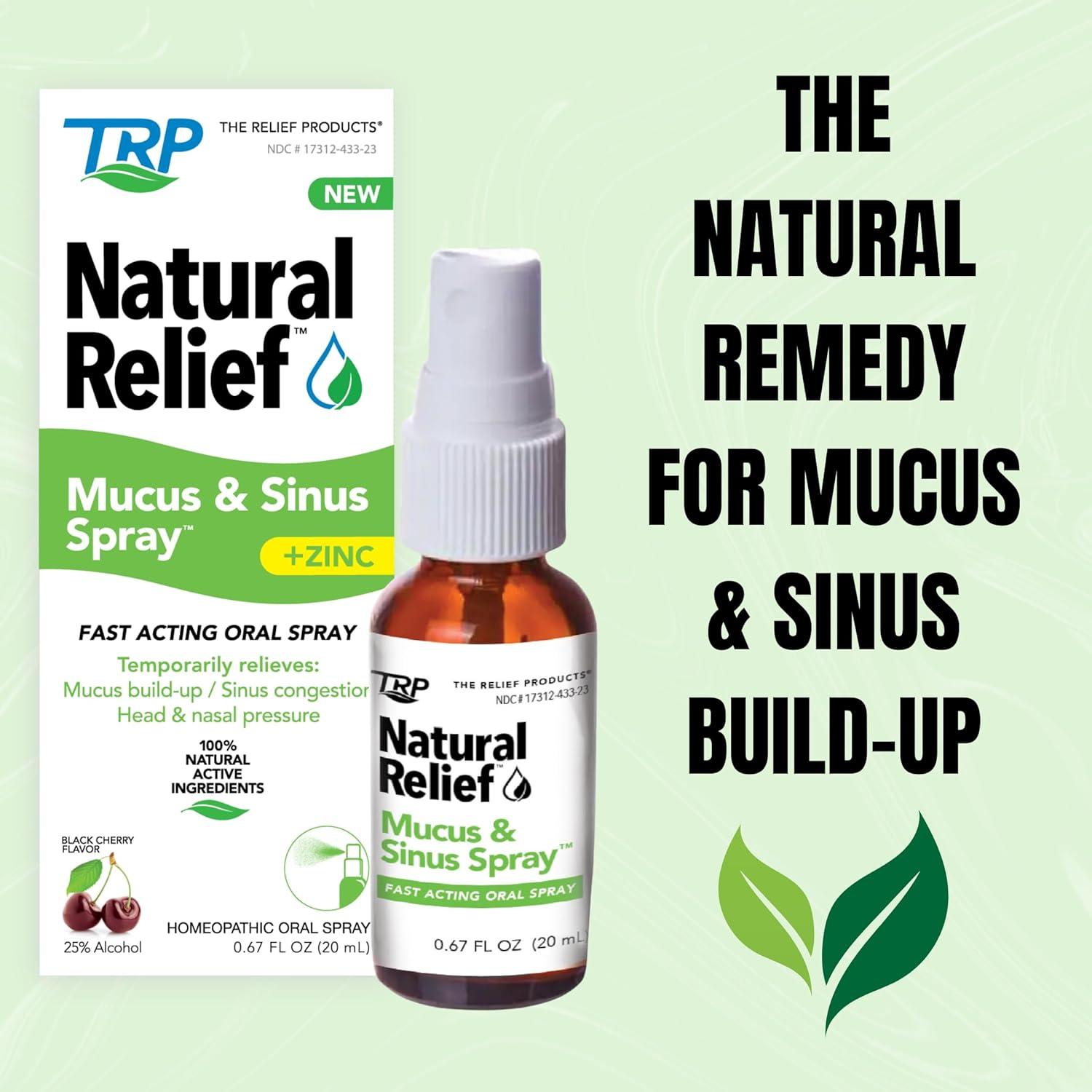 Natural Relief Mucus & Sinus Spray | Multi-Symptom Relief for ...