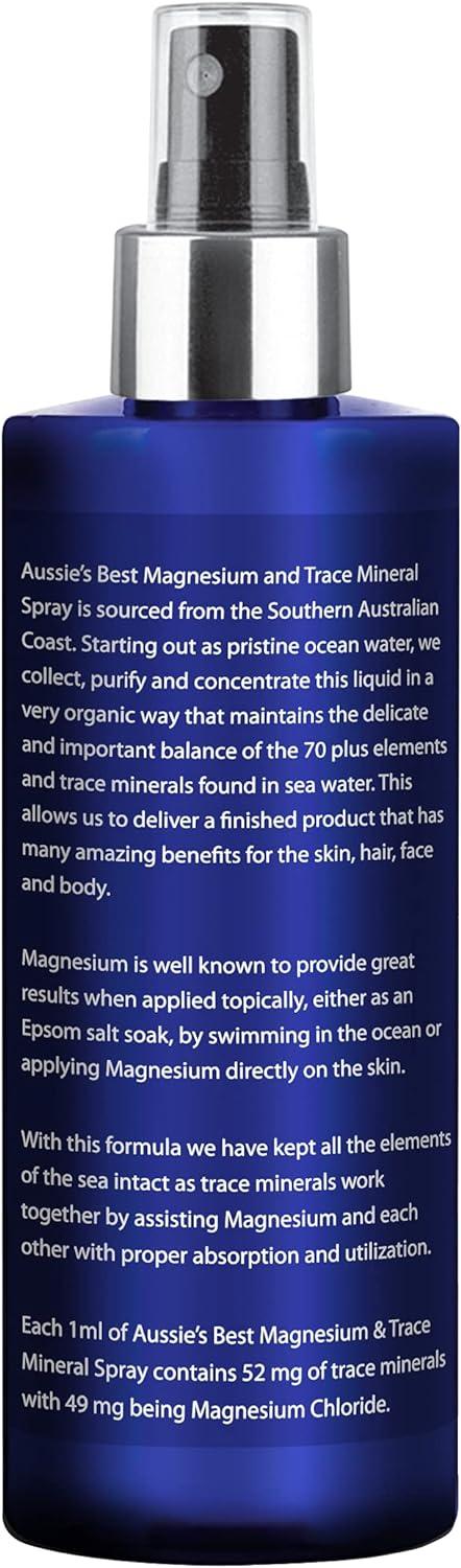 Aussie Trace Minerals Magnesium & Trace Mineral Spray 120 ML - Natural ...