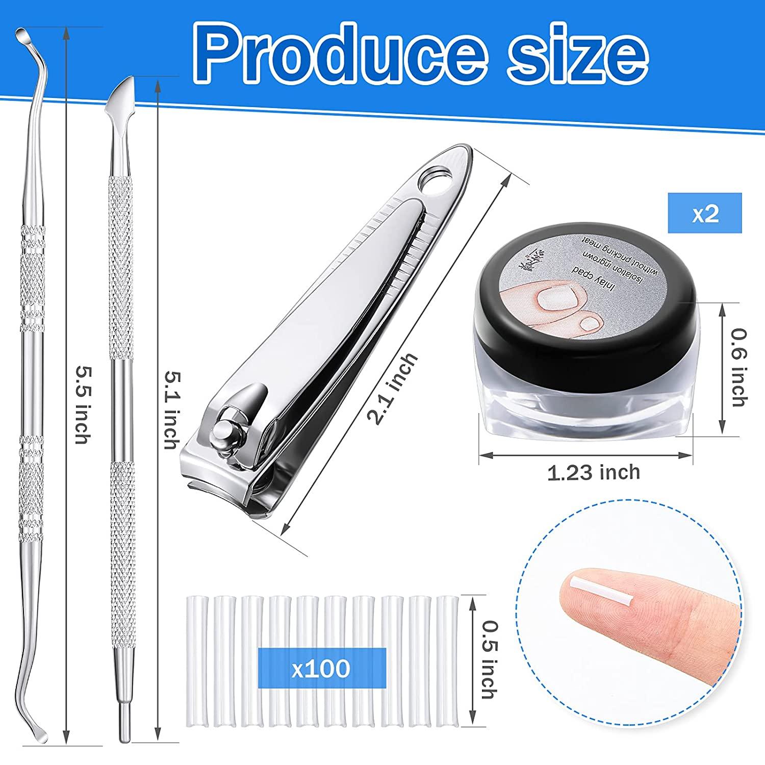 Ingrown Toenail Correction Kit - 103 Pack with 100 Corrector Strips ...