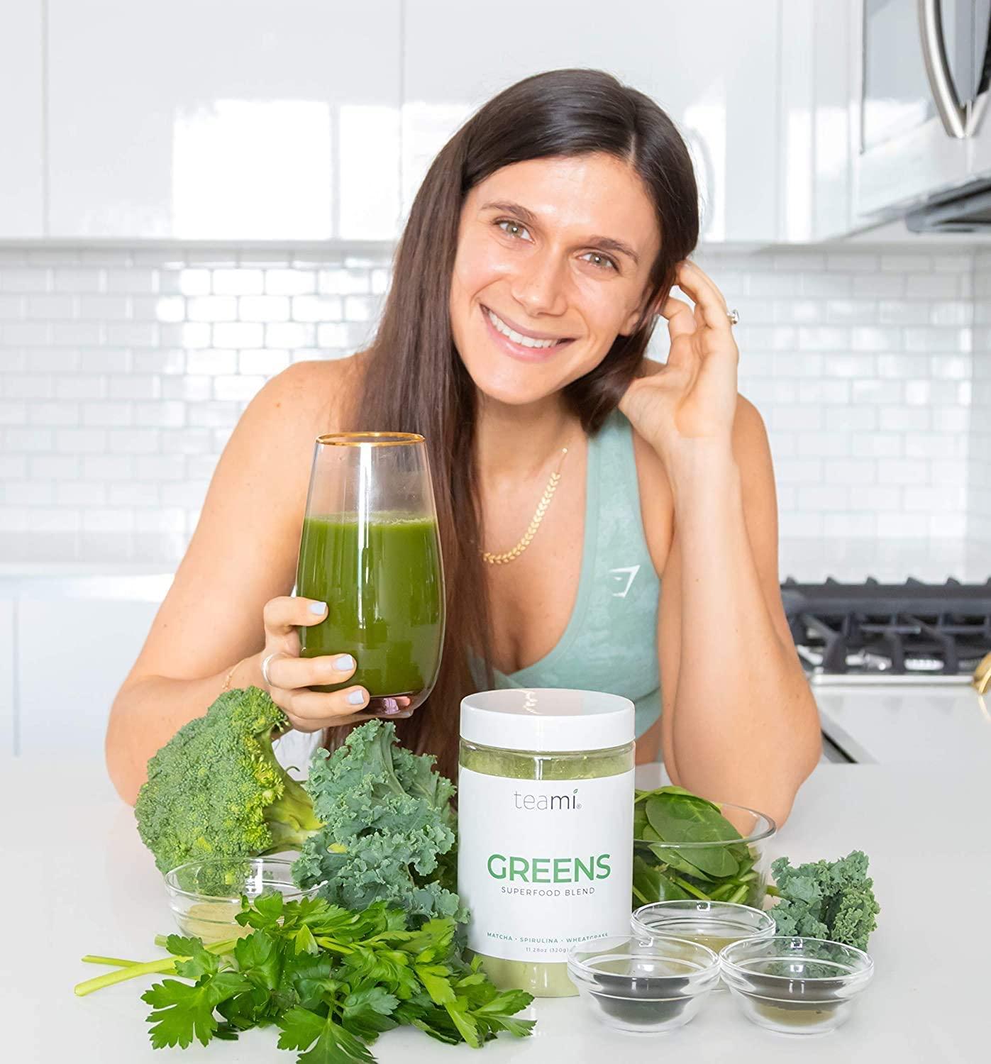 Teami Greens Superfood Powder - Immune Support & Super Green Veggie ...
