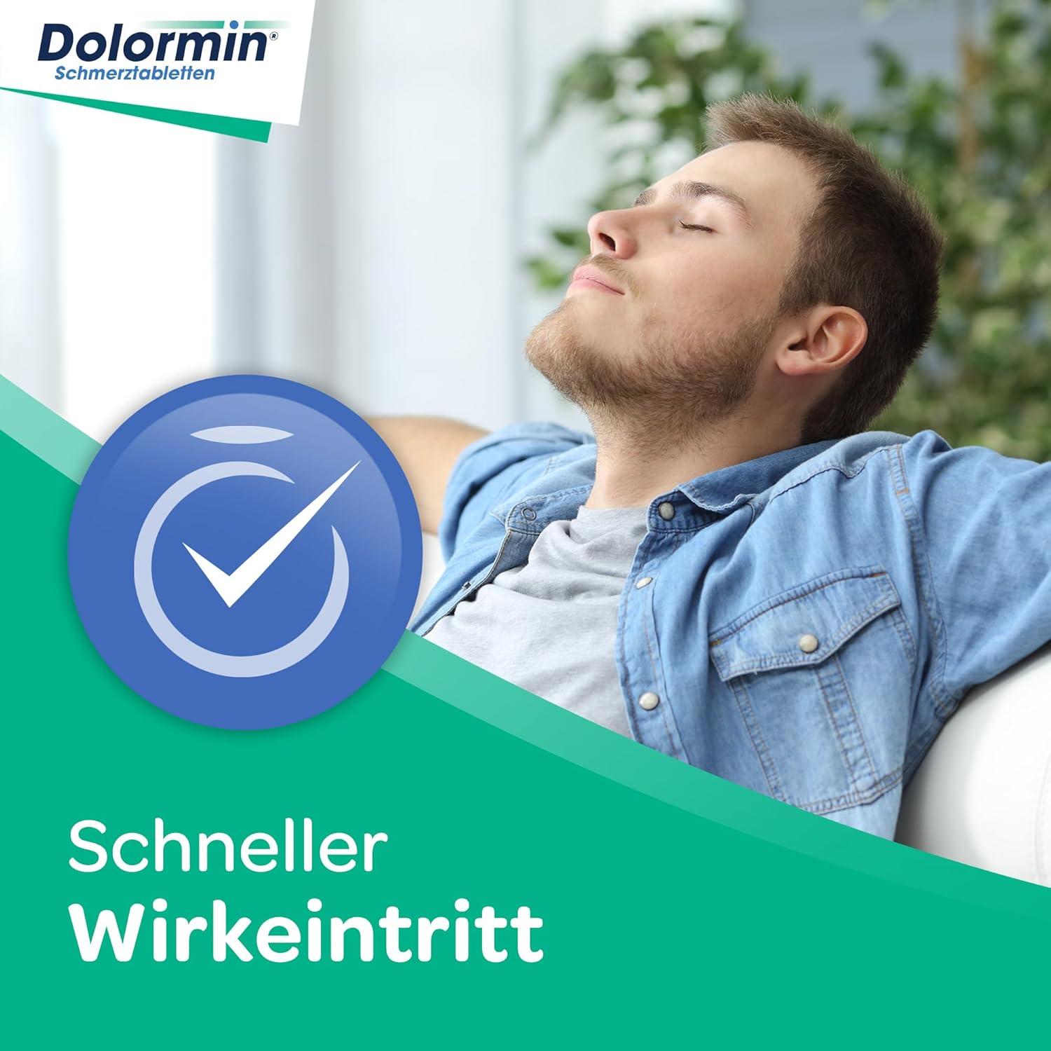 Dolormin Painkillers for Headaches Toothaches & Period Pain 50 Tablets ...