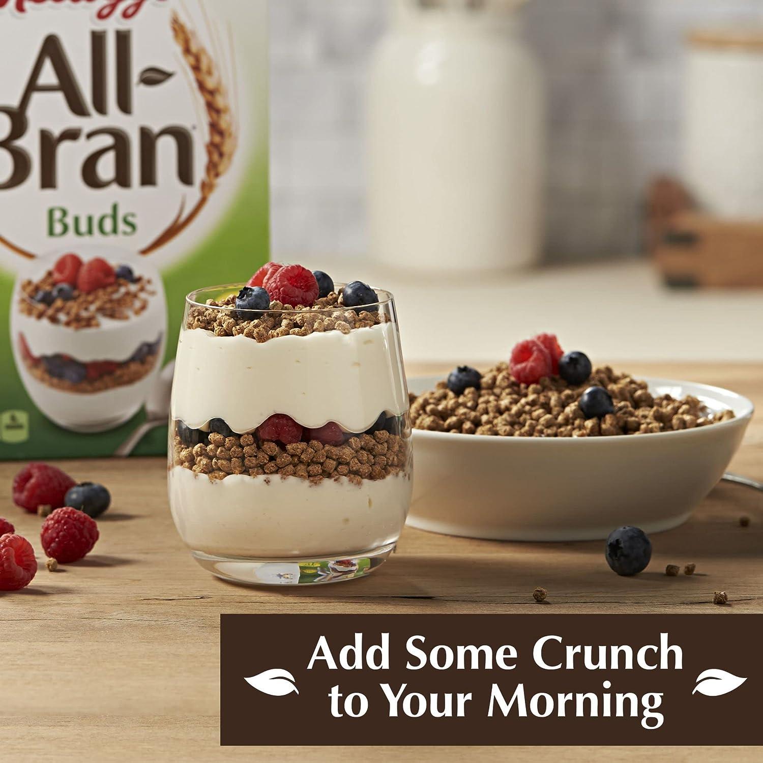 Kelloggs All Bran Buds High Fiber Cereal 22oz Box - Original Flavor ...