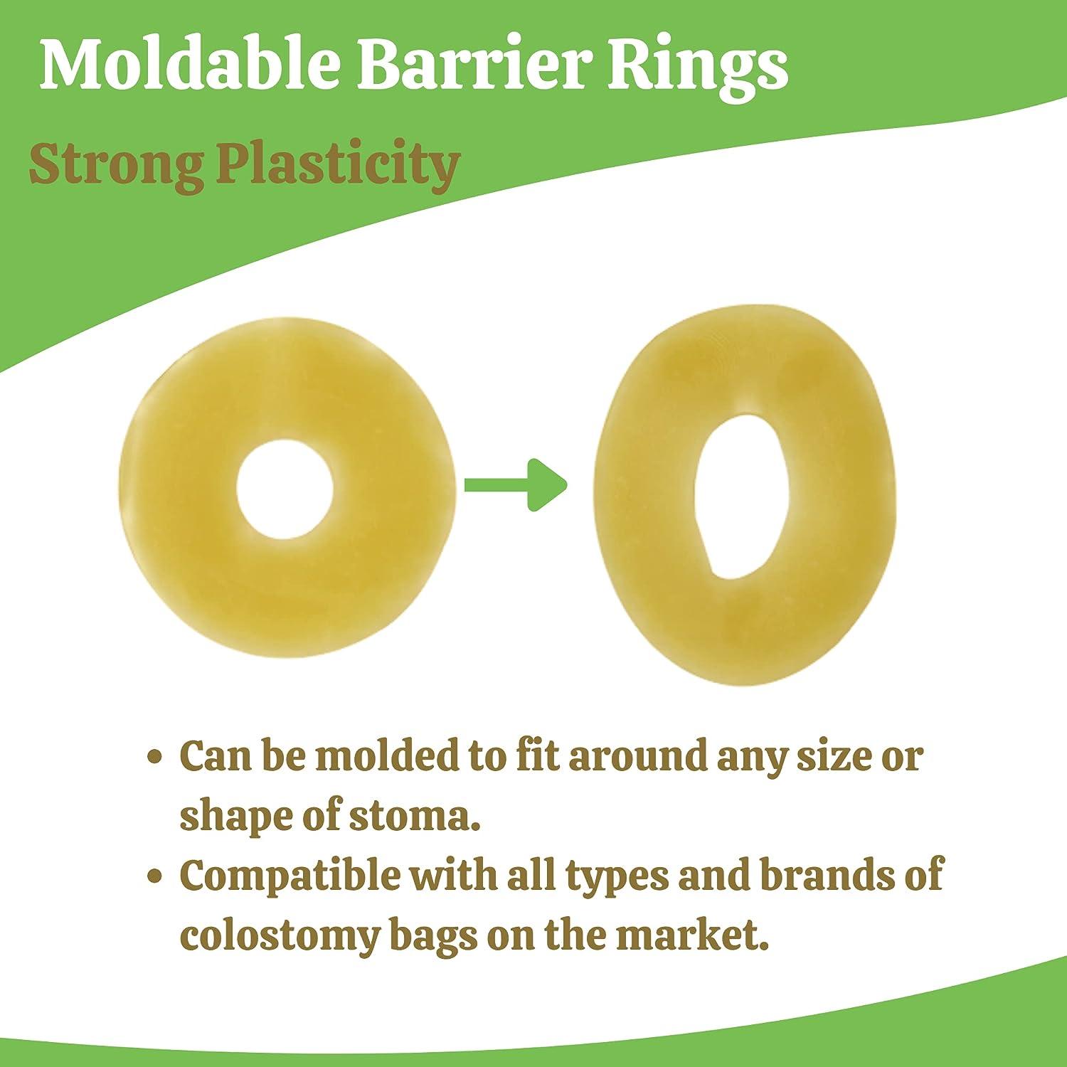 Elastic Moldable Ostomy Barrier Rings 2 (48mm) 4mm Thickness - Non ...