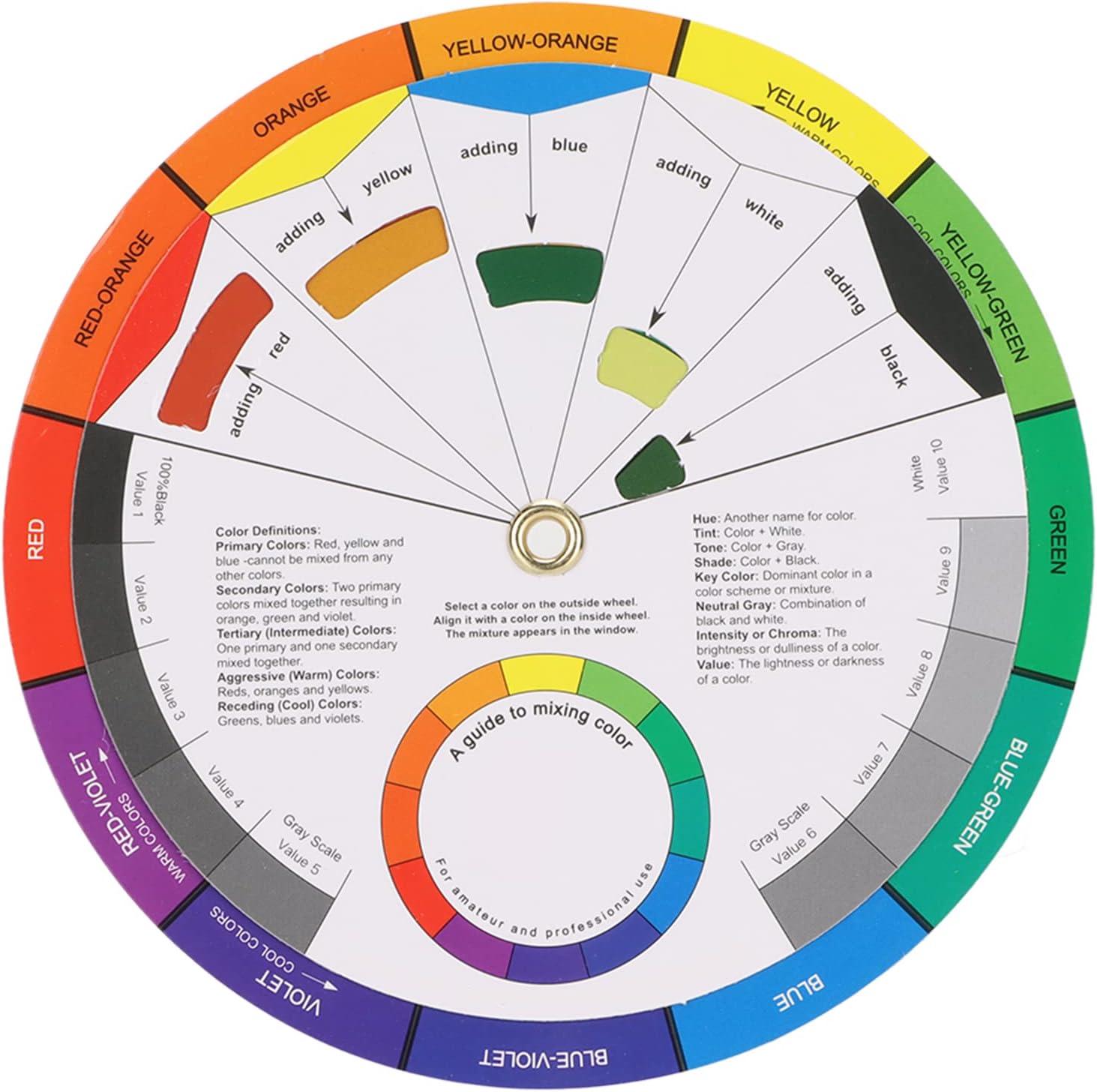 Color Wheel Mixing Guide for Paint and Makeup - Small Size | Buy Now ...