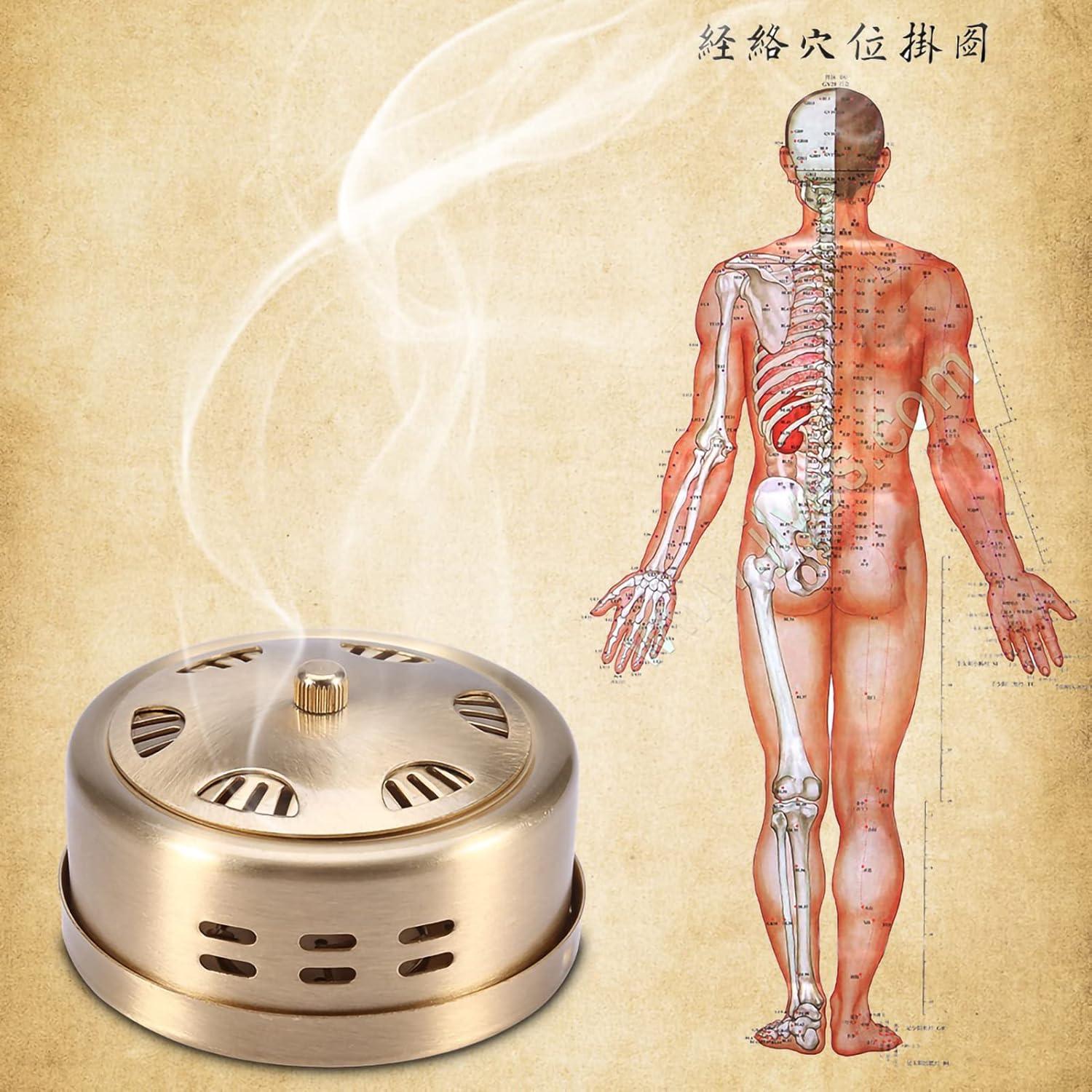 Buy Copper Moxa Box - Acupuncture & Temperature Control for Back Pain ...