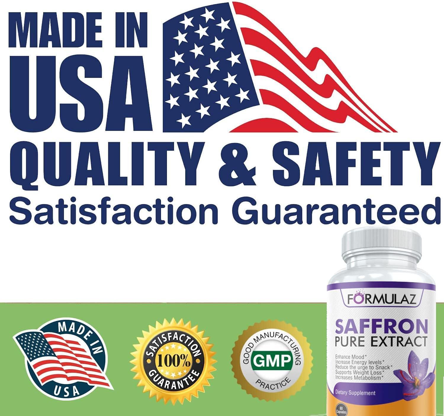 Saffron Supplement 88.5mg - Natural Appetite Suppressant for Heart ...