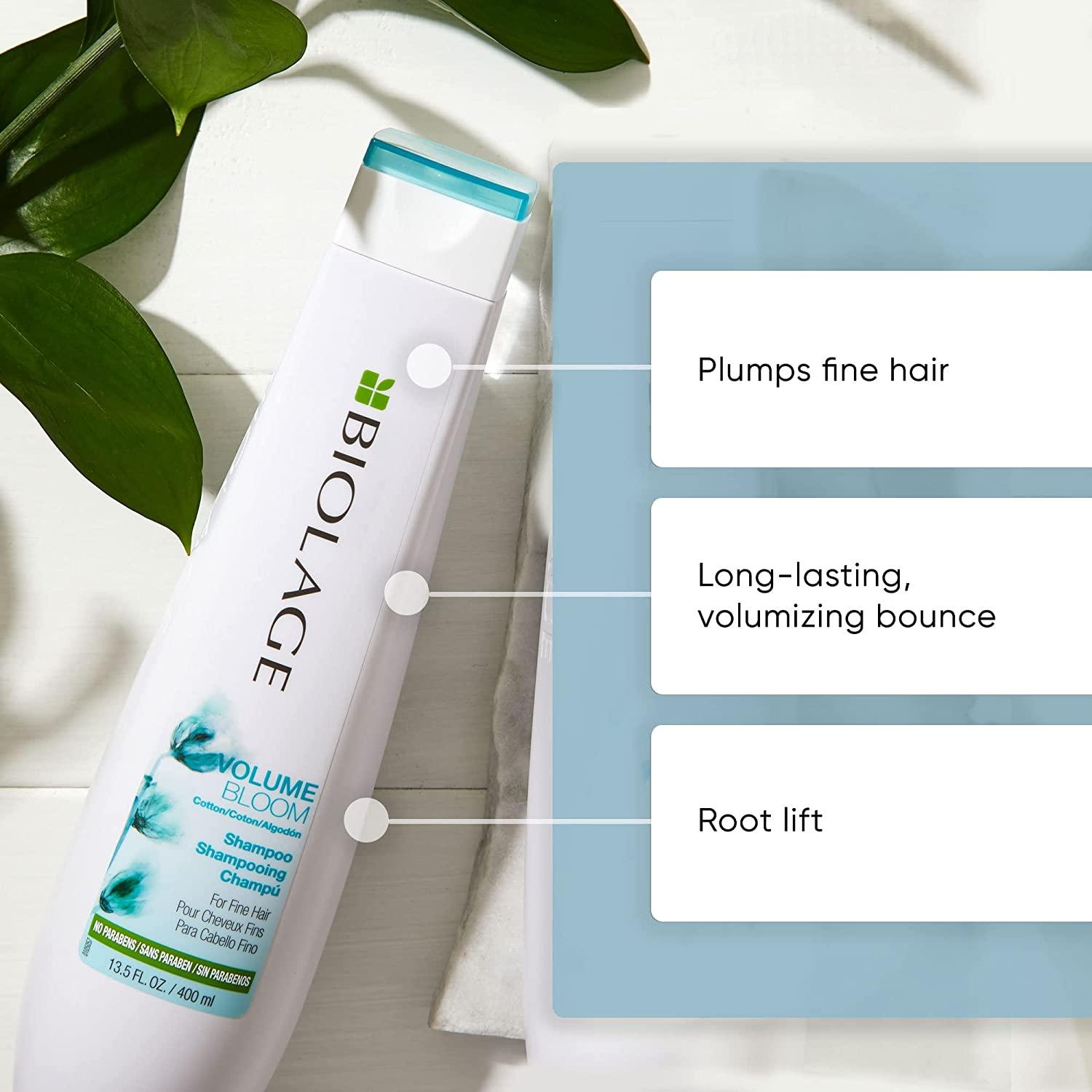 BIOLAGE Volume Bloom Shampoo - Lightweight Volume & Shine for Fine Hair ...