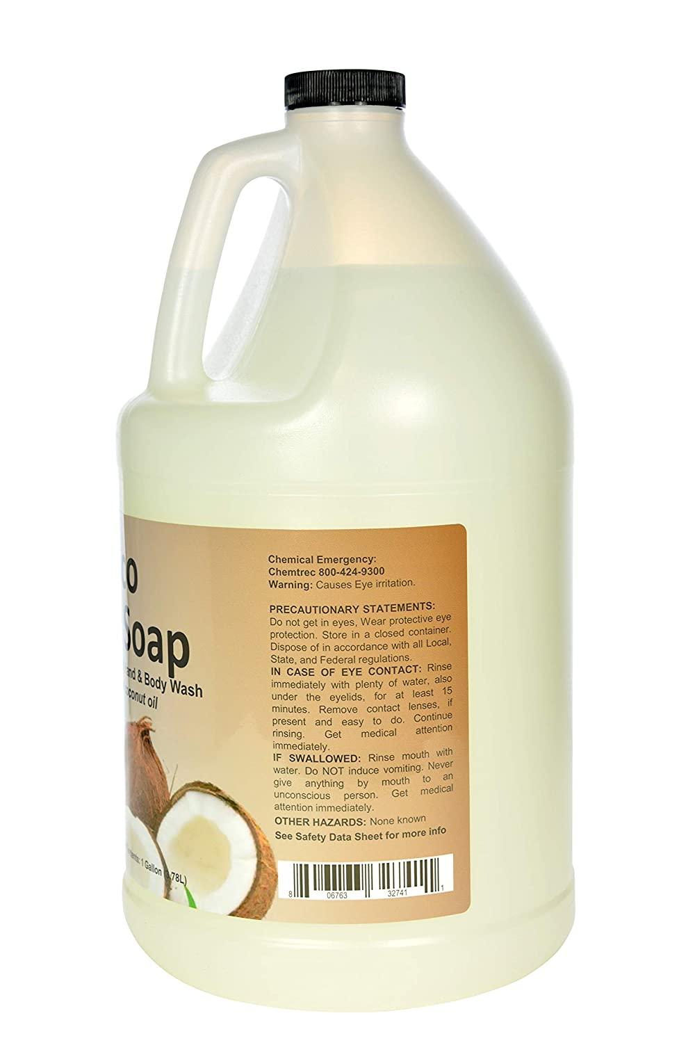 Premium Simply Kleen USA Coconut Oil Liquid Hand & Body Soap - 1 Gallon ...
