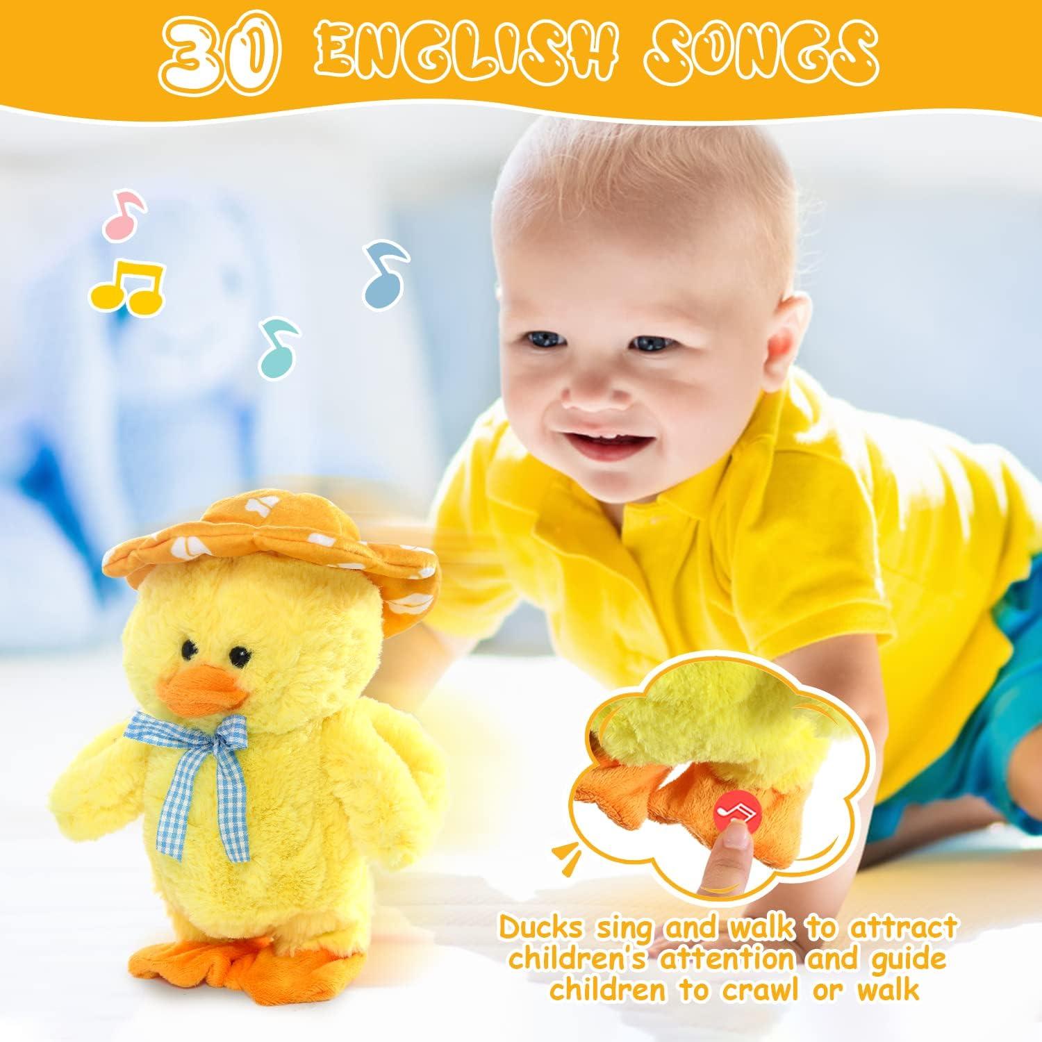 seOSTO Talking Duck Toy - Interactive Dancing & Singing Plush Doll for ...
