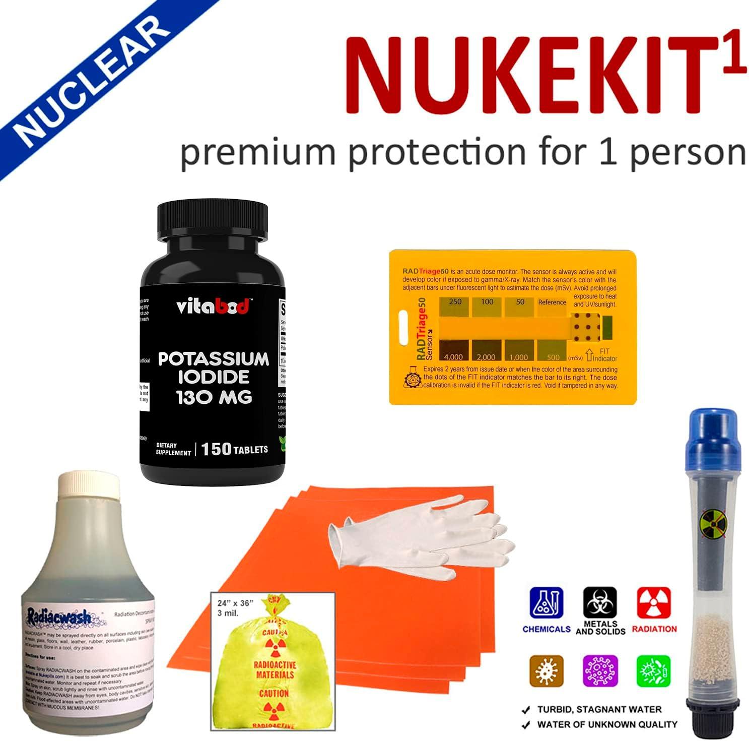 2 Pack Potassium Iodide Tablets 130mg - 300 Total Ki Pills - Potassium ...