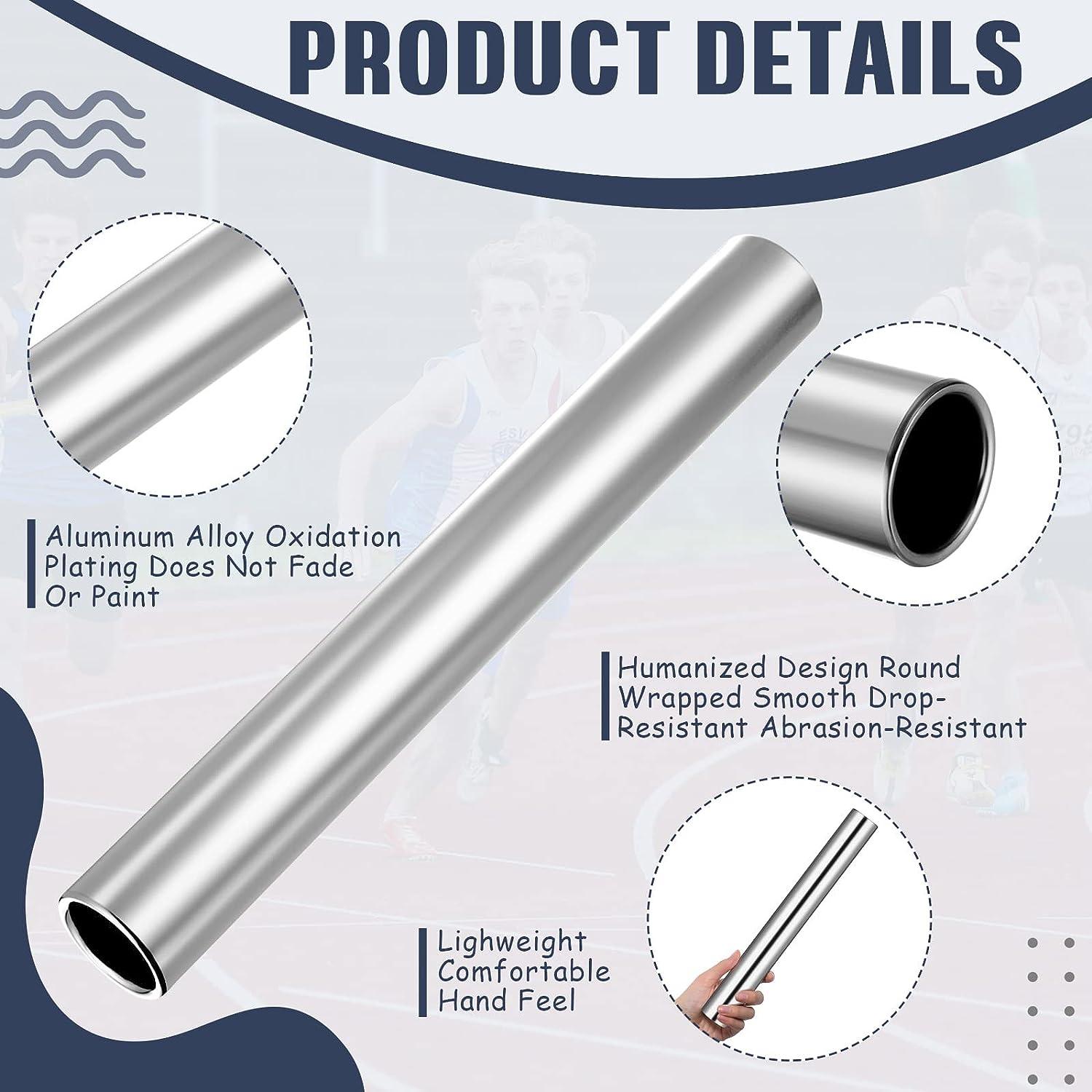 24 Pcs Aluminum Field Track Relay Baton for Students & Athletes ...
