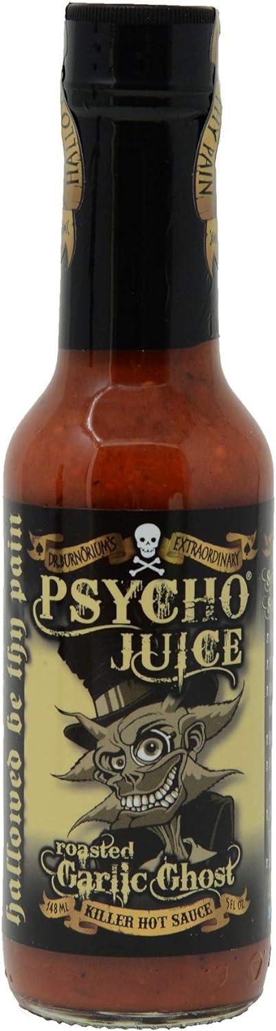 Psycho Juice | Dark Arts Wooden Chilli Sauce & Nuts Gift Set | Roasted Garlic Ghost Pepper Sauce ...