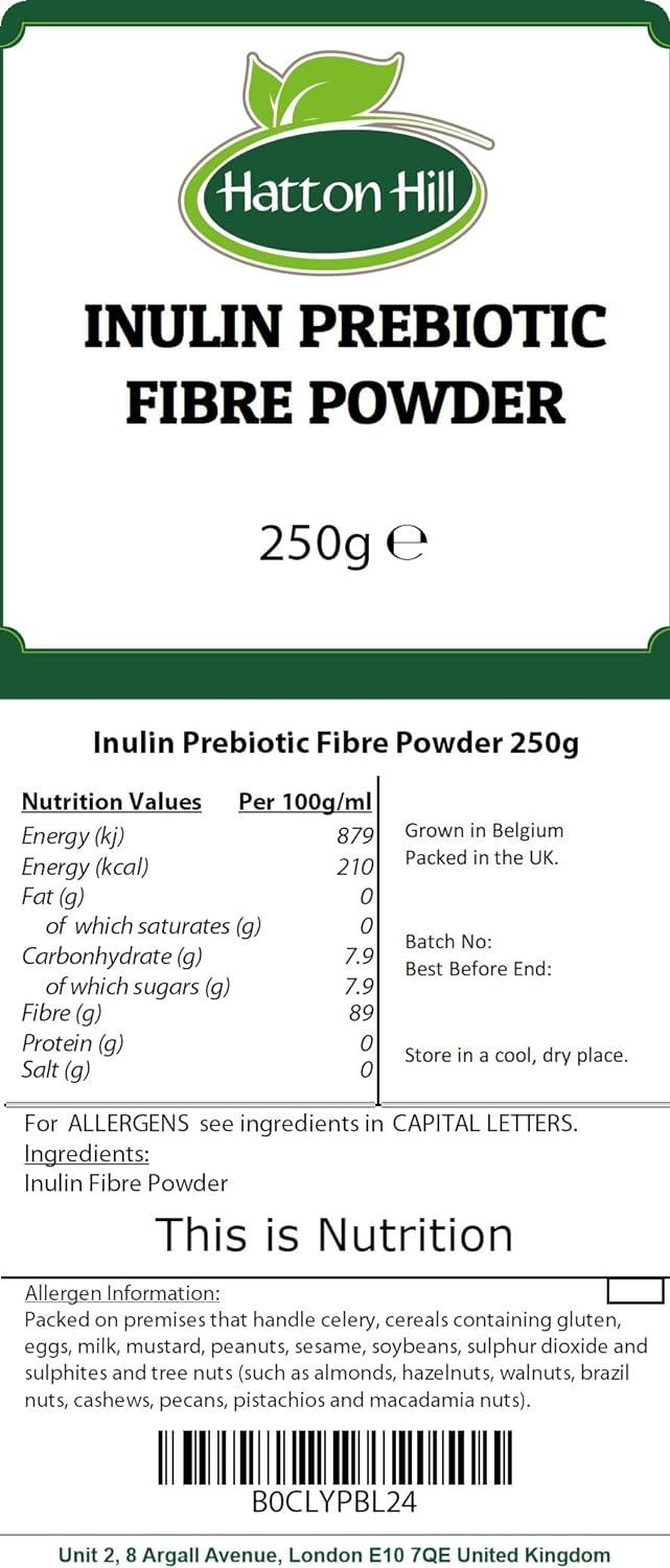 Inulin Prebiotic Fibre Powder 250g by Hatton Hill | Buy Now with ...