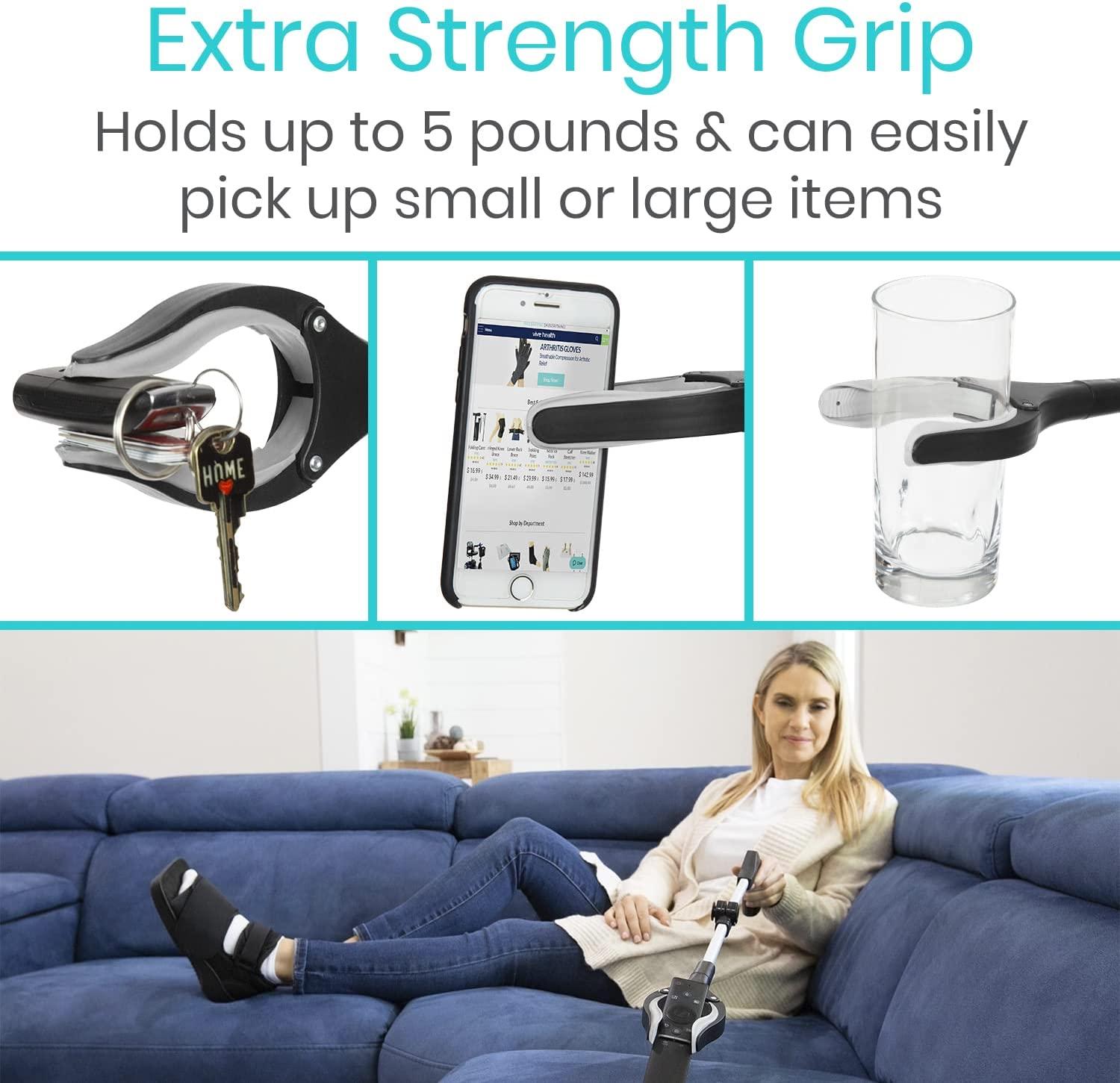 Vive Folding Reacher Grabber 32 Inch - Heavy Duty Mobility Grip Hand ...