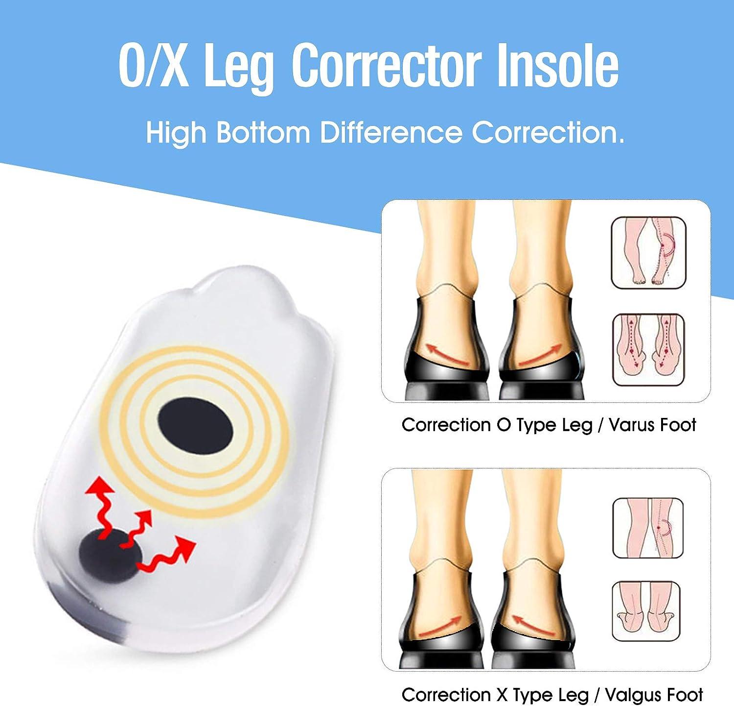 Heasoy Orthopedic Shoe Inserts with Magnetic Heel Wedge for Knock Knee ...
