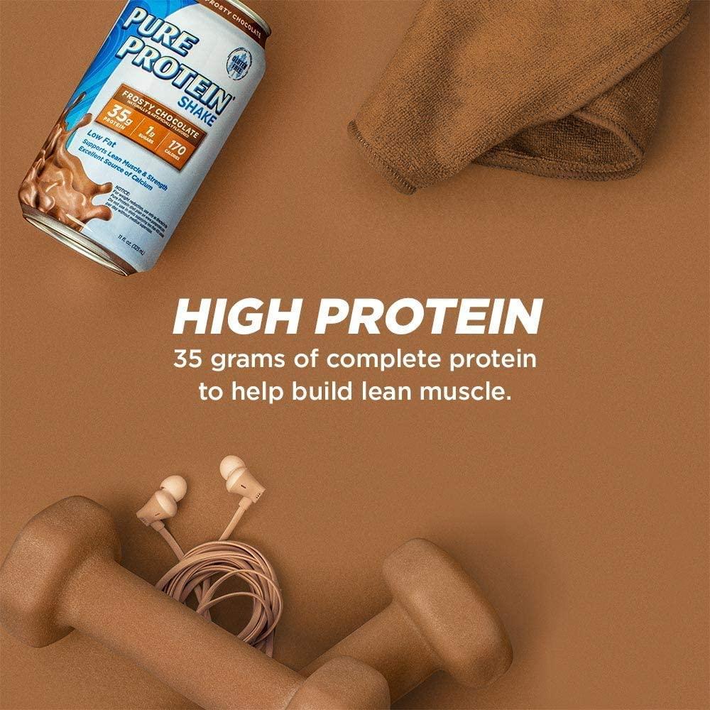 Pure Protein Frosty Chocolate Shake | 35g Complete Protein, Ready to ...
