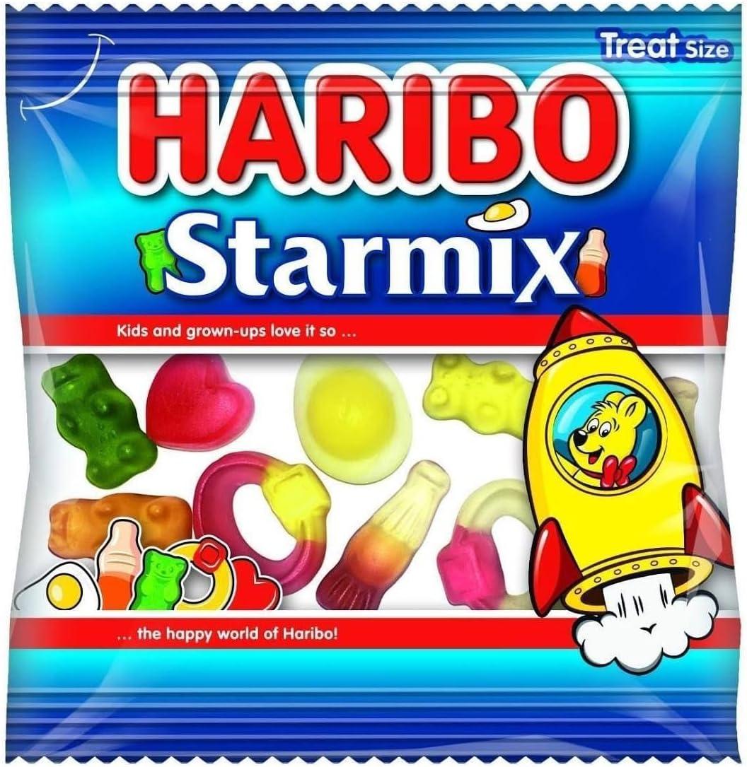 Haribo Mini Bags Gift Box Set - 20 chewy treat size fruit gummies Bulk ...