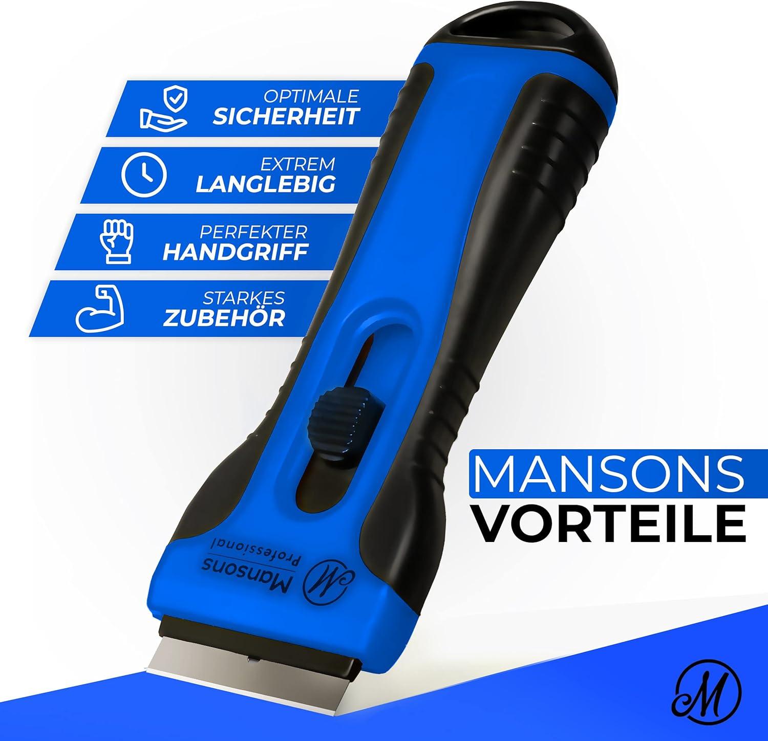 Mansons Ceranium Field Scraper - 15 Blades for Ceramic Hobs & Induction ...