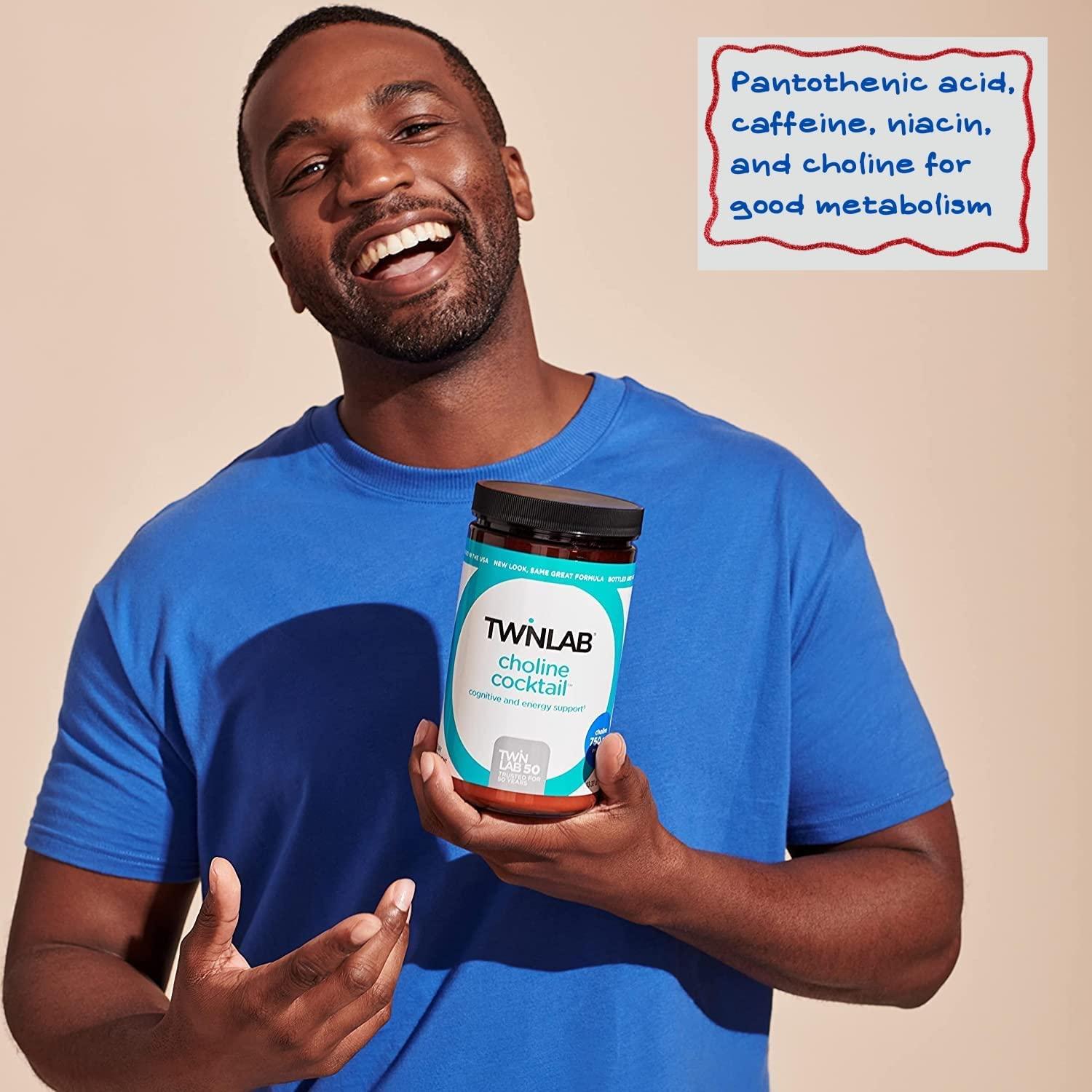 Buy Twinlab Choline Cocktail Energy Drink Mix - 13.33 oz | Boost Energy ...