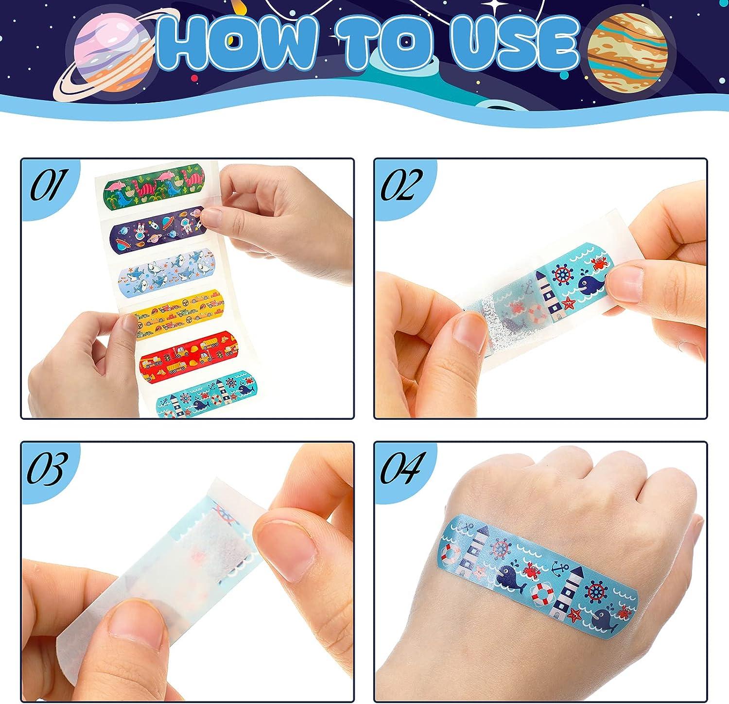 420pc Kids Fabric Bandages Set - Waterproof & Breathable Adhesive Wraps ...
