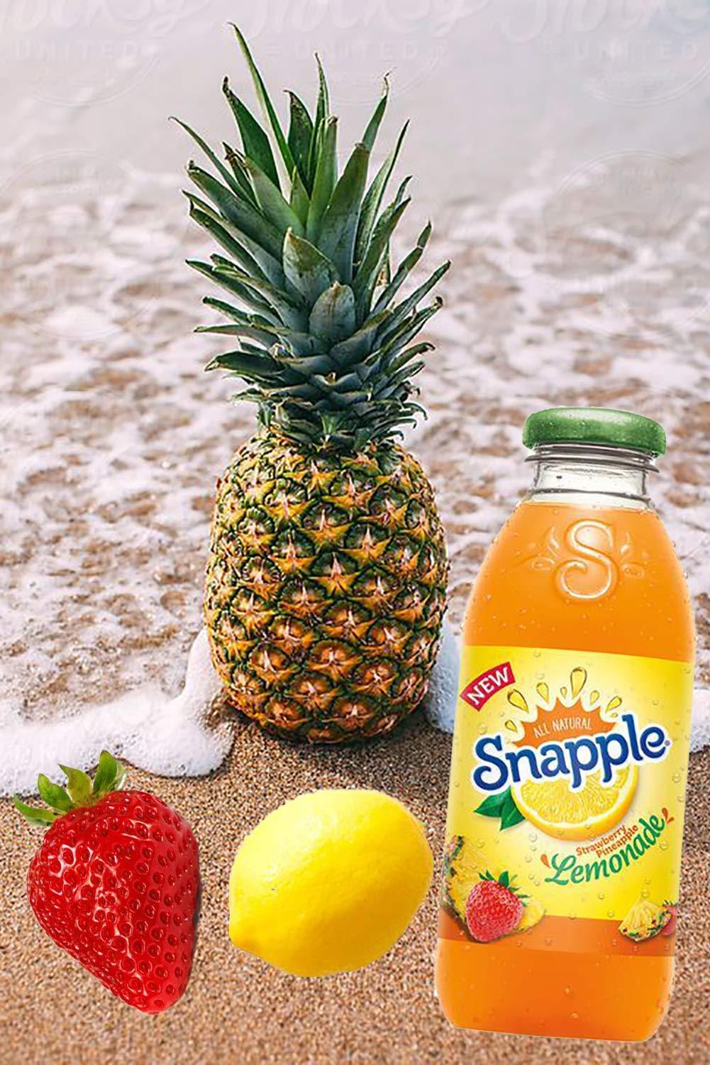 Snapple All Natural Strawberry Pineapple Lemonade 16 Fl Oz x 8 Pack ...