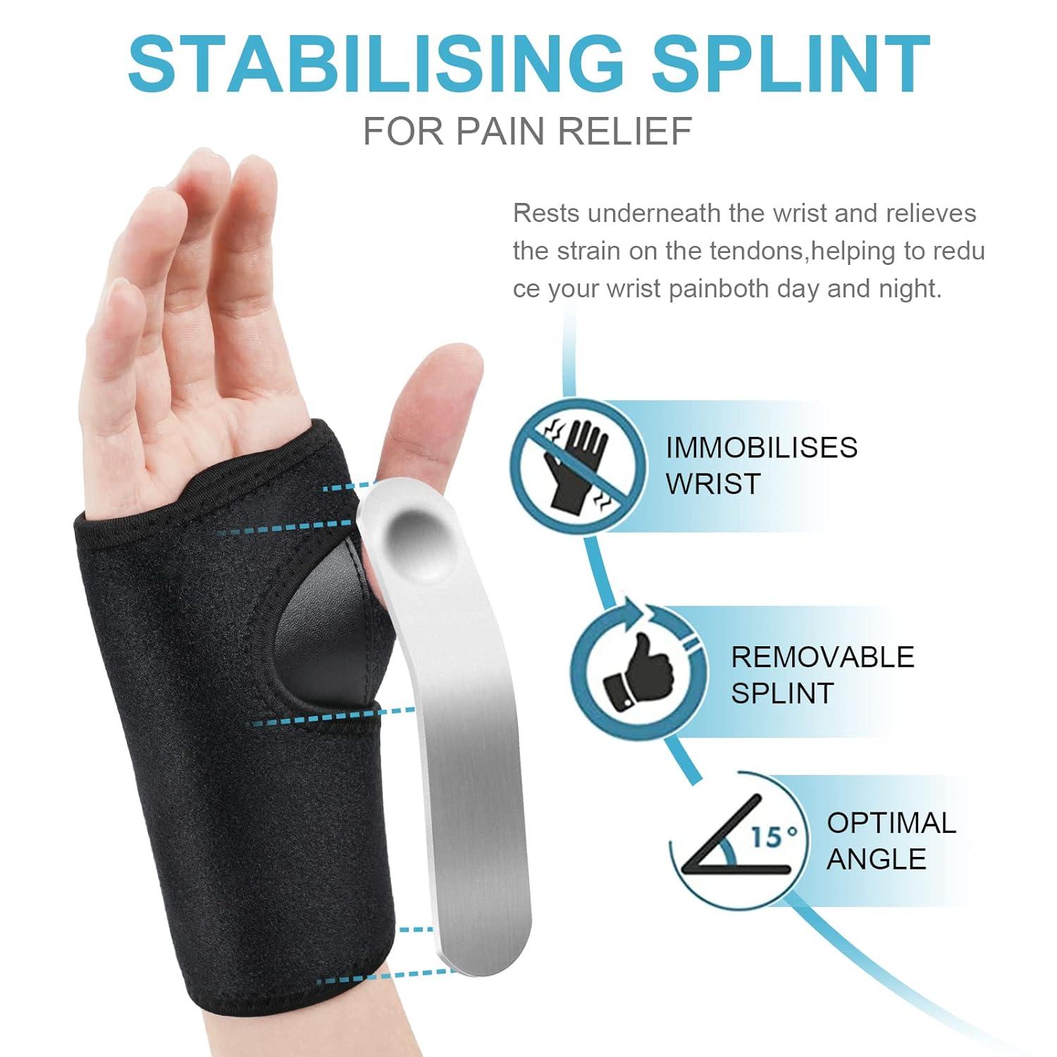 ACWOO Adjustable Wrist Support Splint Brace for Carpal Tunnel ...