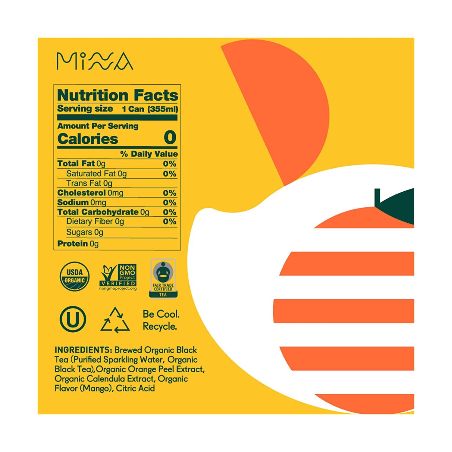 Minna Sparkling Citrus Black Tea - Organic, 12 Fl Oz Can | Buy Now with ...