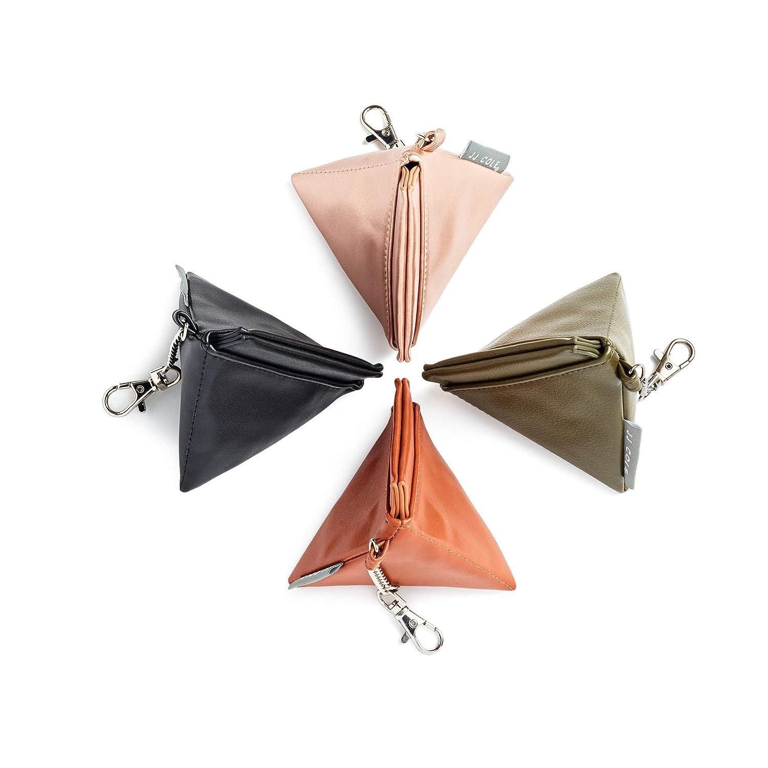 JJ Cole Vegan Leather Pyramid Pacifier Pouch in Rose Gold Metallic ...