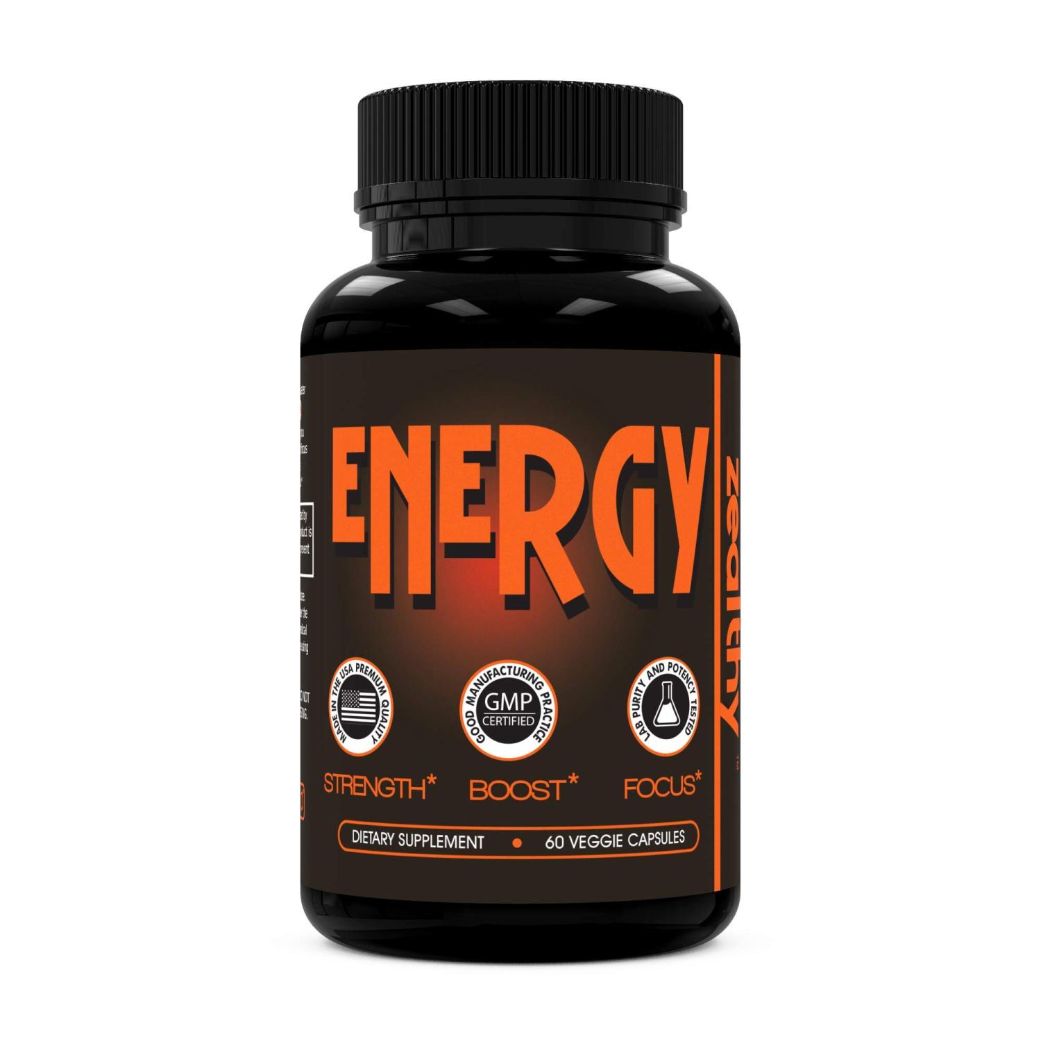 Zealthy Energy - Caffeine Supplement Pills for Focus, Energy & Brain ...