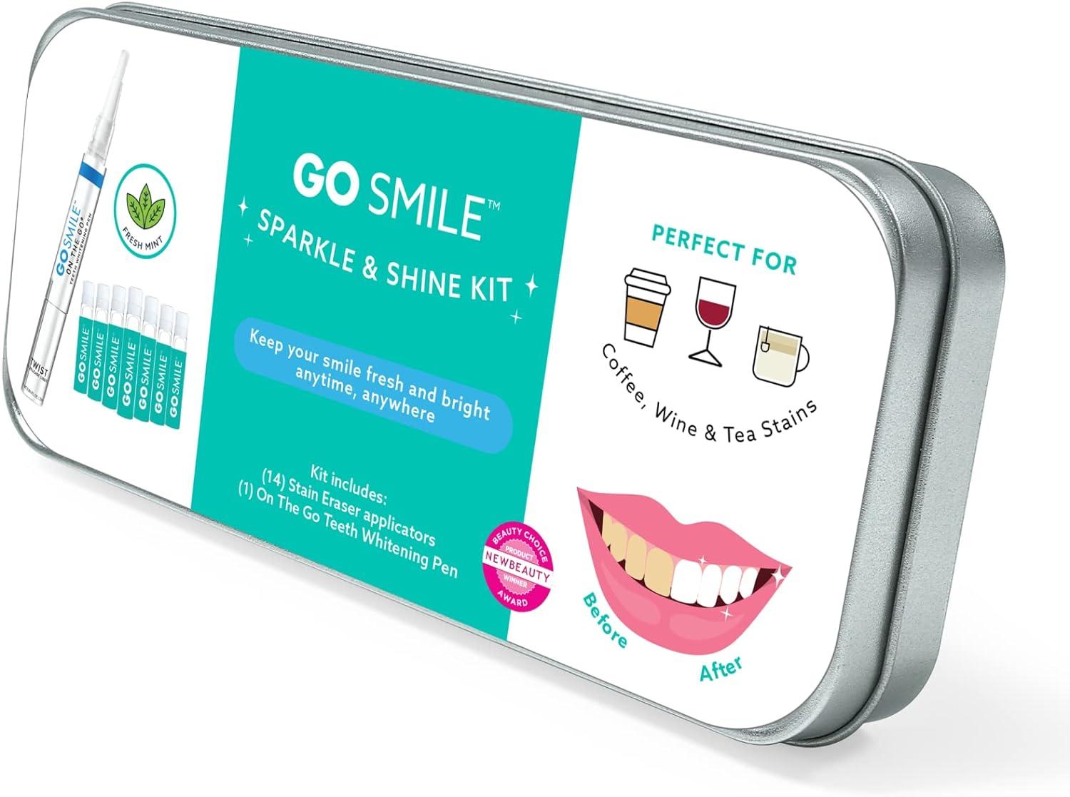 GO SMILE On The Go Teeth Whitening (Sparkle & Shine) - Includes Teeth ...