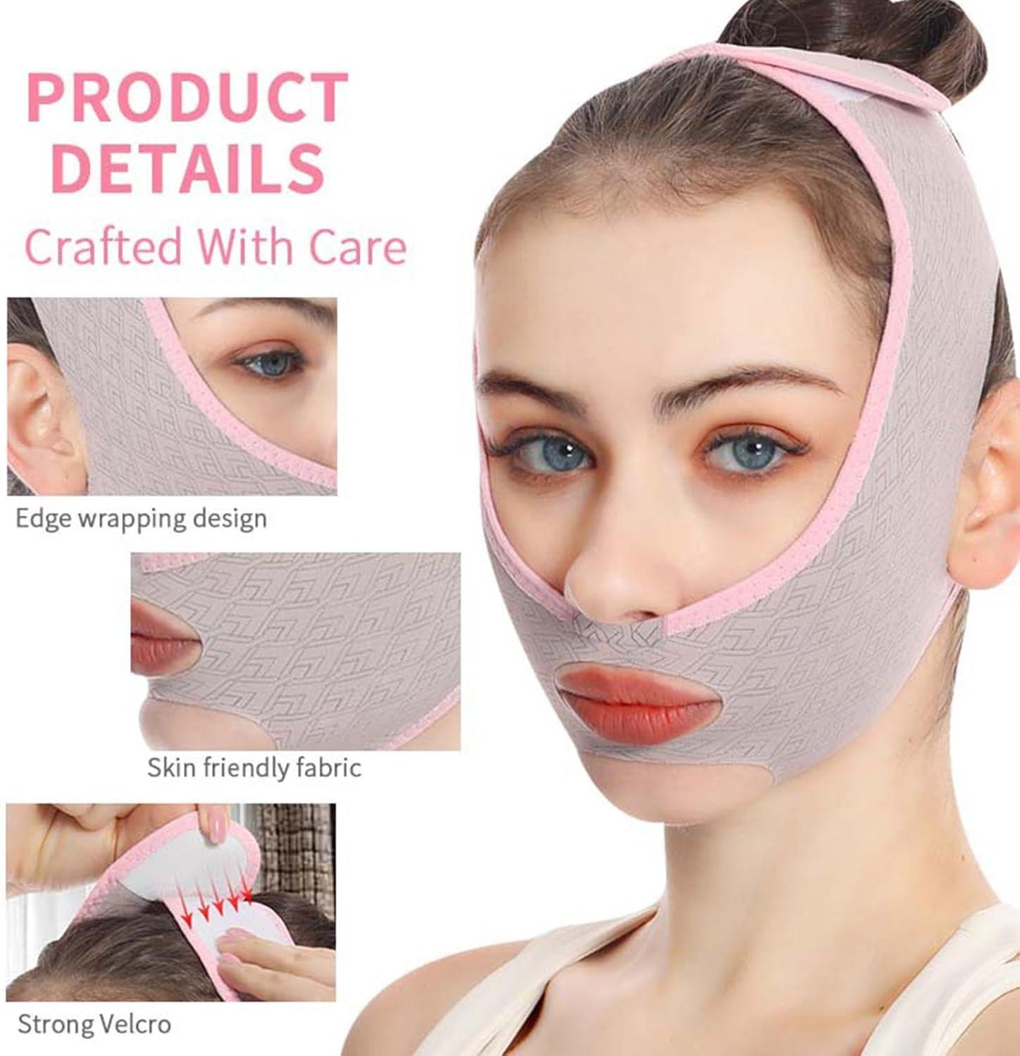 Face Sculpting Strap | Face Shaper Double Chin Strap V Shaped Bands ...