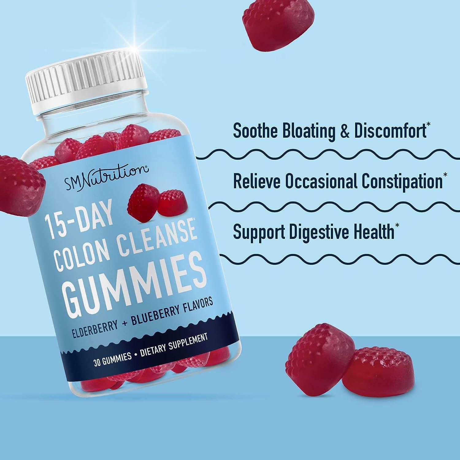 15-Day Colon Cleanse & Detox Gummies - Fast-Acting Relief for ...