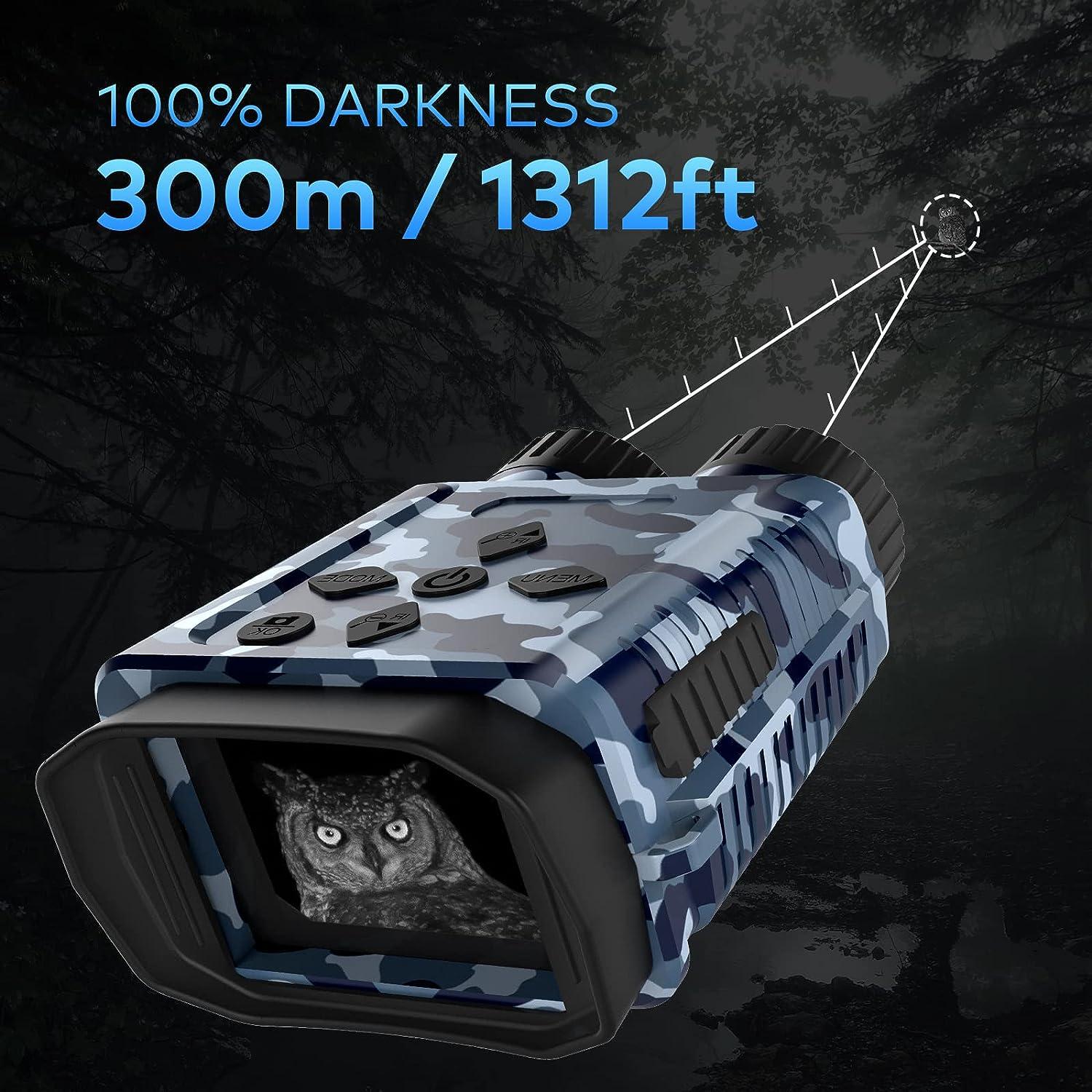 Hojocojo Mini Night Vision Goggles - Exclusive - Rechargeable Infrared ...