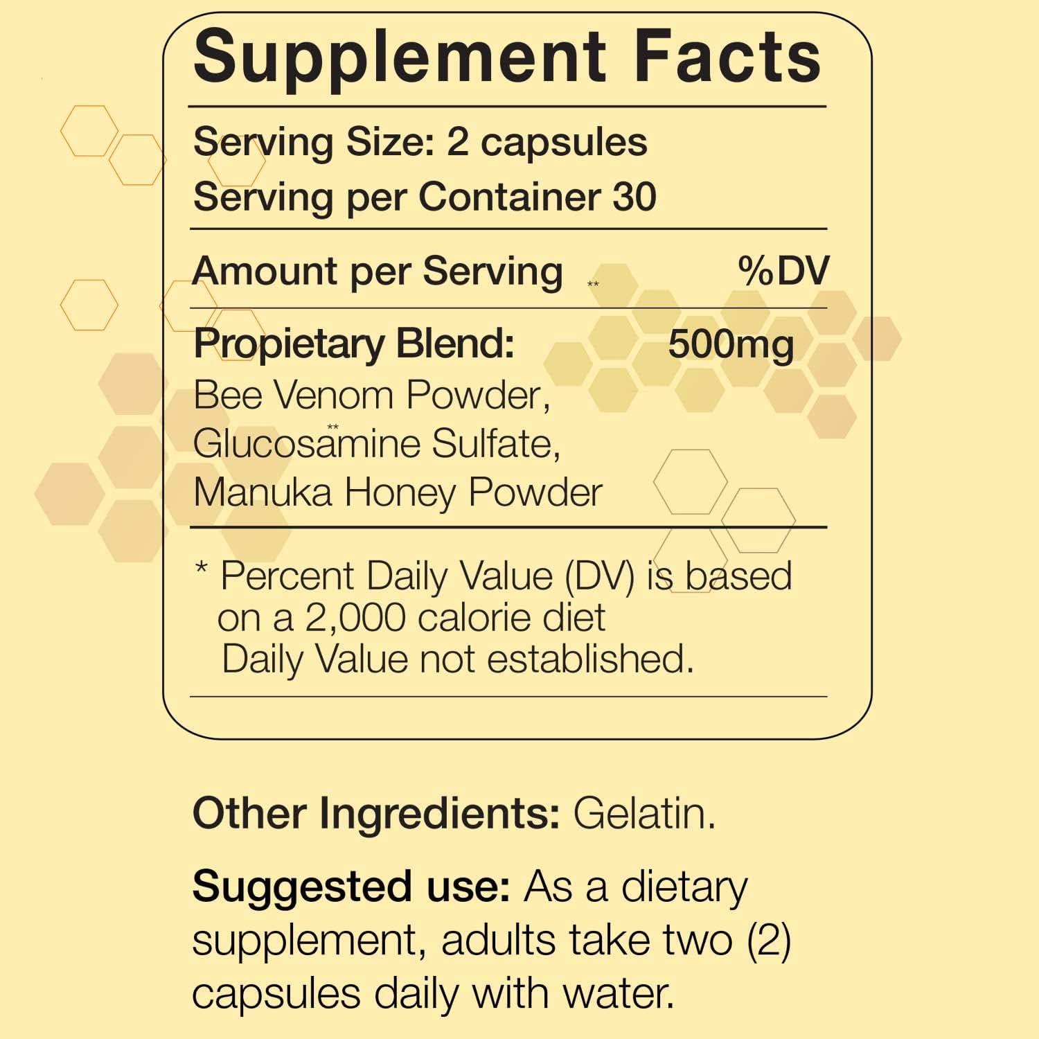 BEE THERAPY X Joint Supplement - Advanced Mobility Support Formula - 60 ...