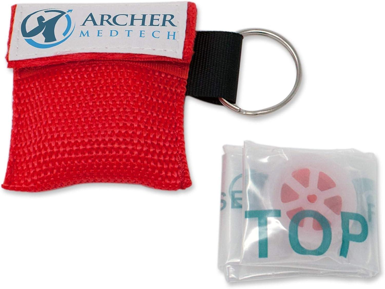 Archer MedTech CPR Mask for Keychain | Emergency Face Shield with One ...