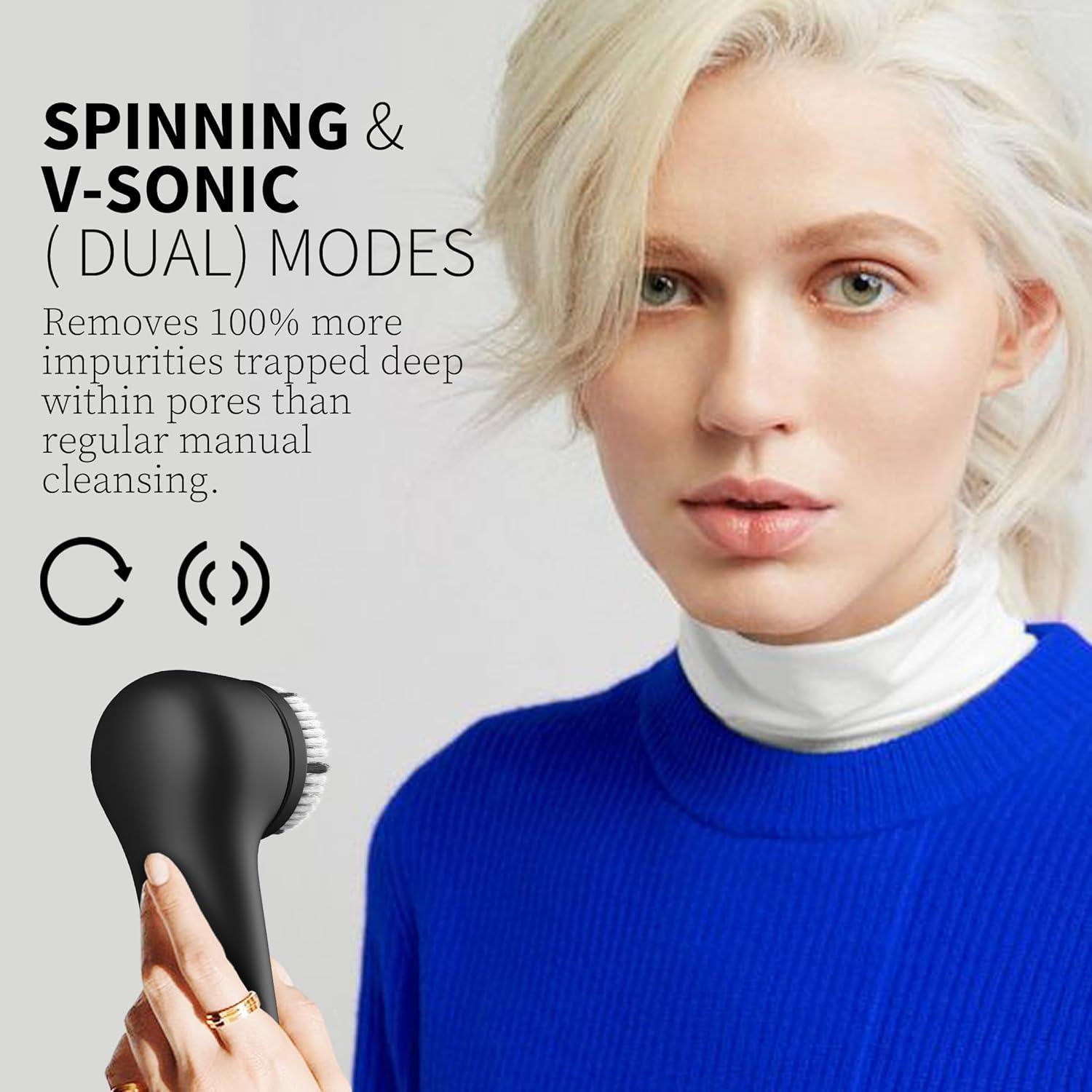 Spinning & V-Sonic Face Scrubber: Unlock Radiant Skin!