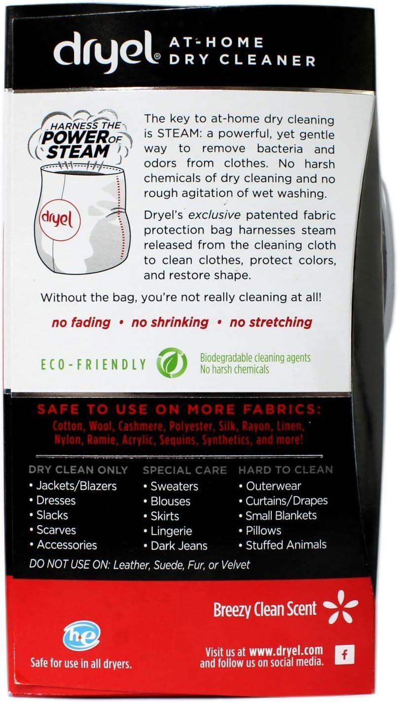 Dryel At-Home Dry Cleaning Starter Kit With Bag Breeze Clean Scent 1 ...