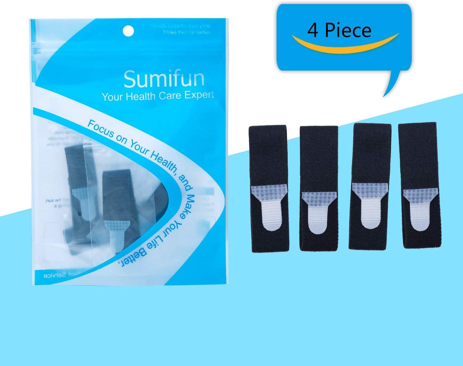 Sumifun Elasticity Toe Splint 4 Packs of Toe Wraps for Broken Toe ...